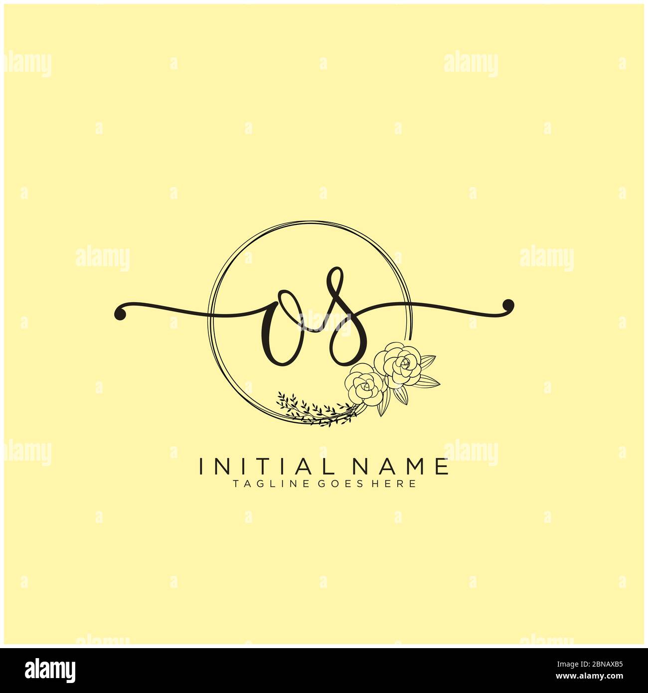 Os initials logo hi-res stock photography and images - Alamy