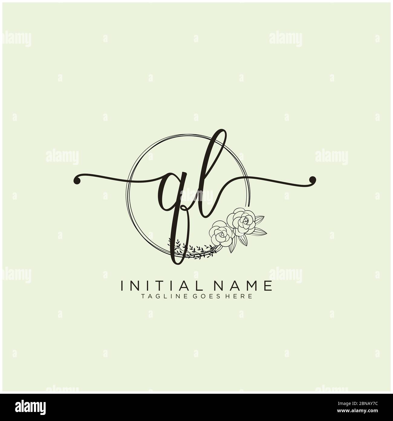 Ql initials hi-res stock photography and images - Alamy