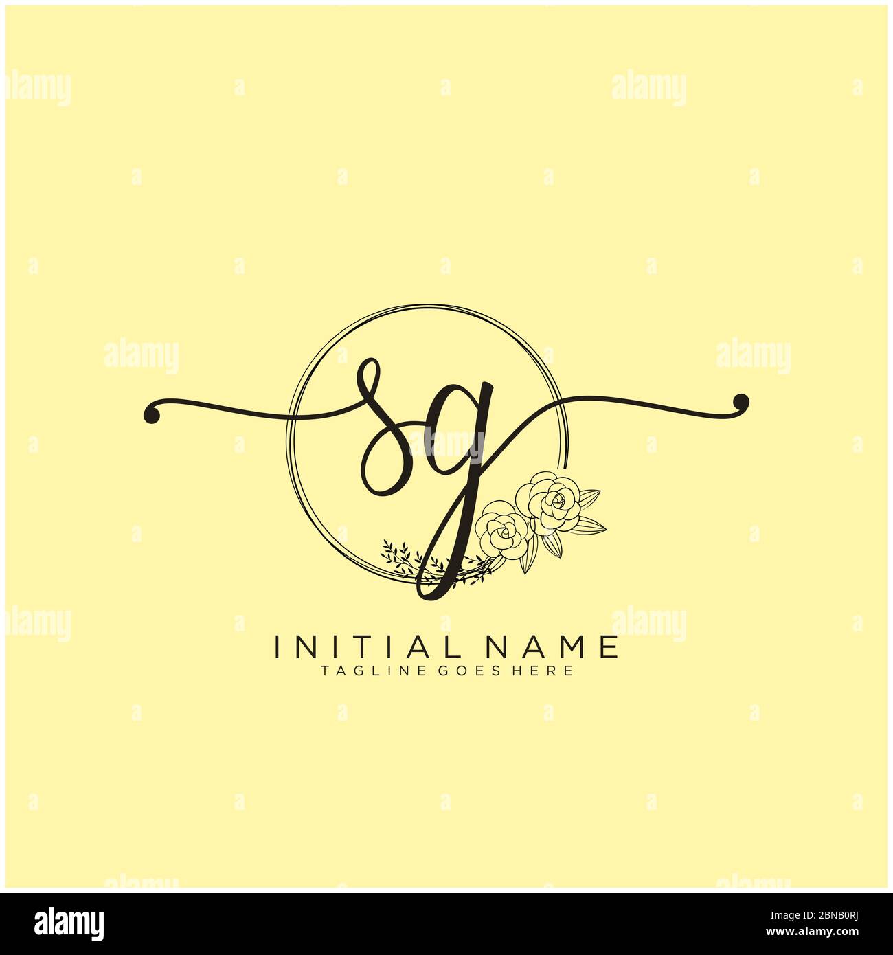 Sg monogram logo hi-res stock photography and images - Alamy
