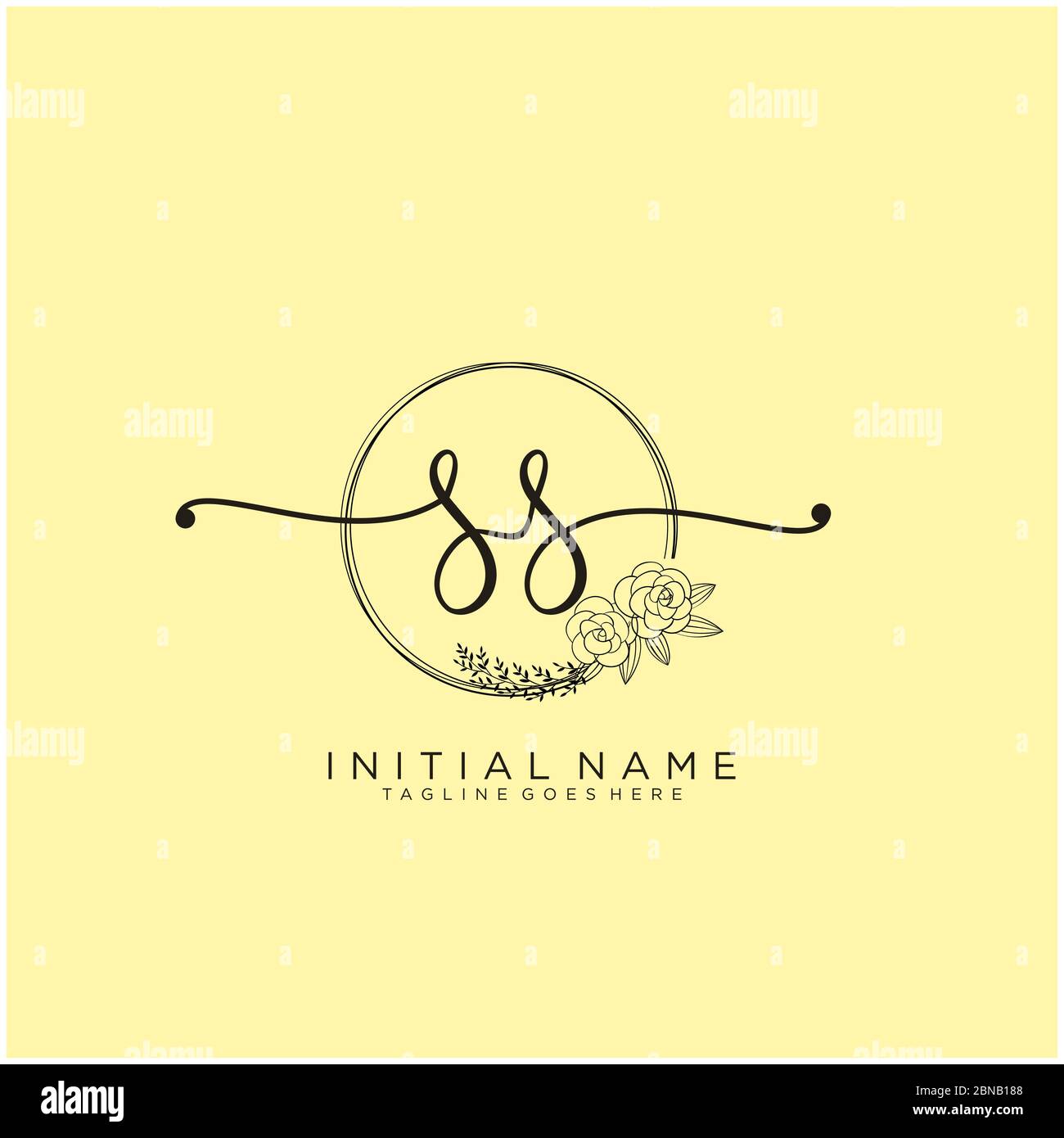 Ss monogram vector vectors hi-res stock photography and images - Alamy