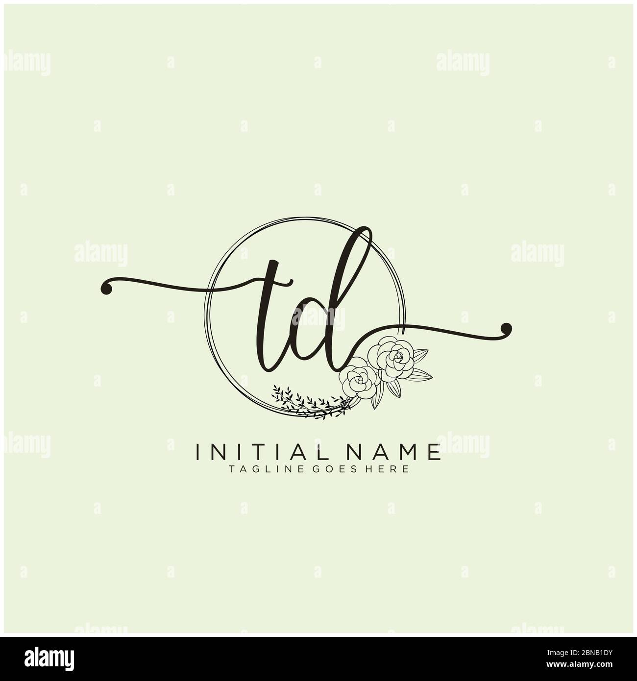 Td monogram hi-res stock photography and images - Alamy