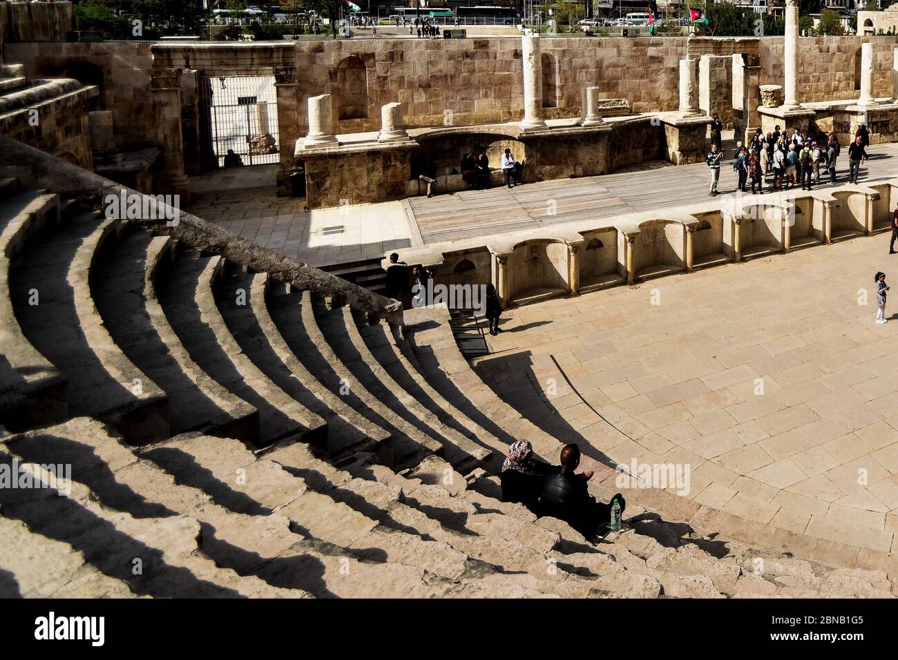 Amman amphitheatre, Jordan Stock Photo - Alamy