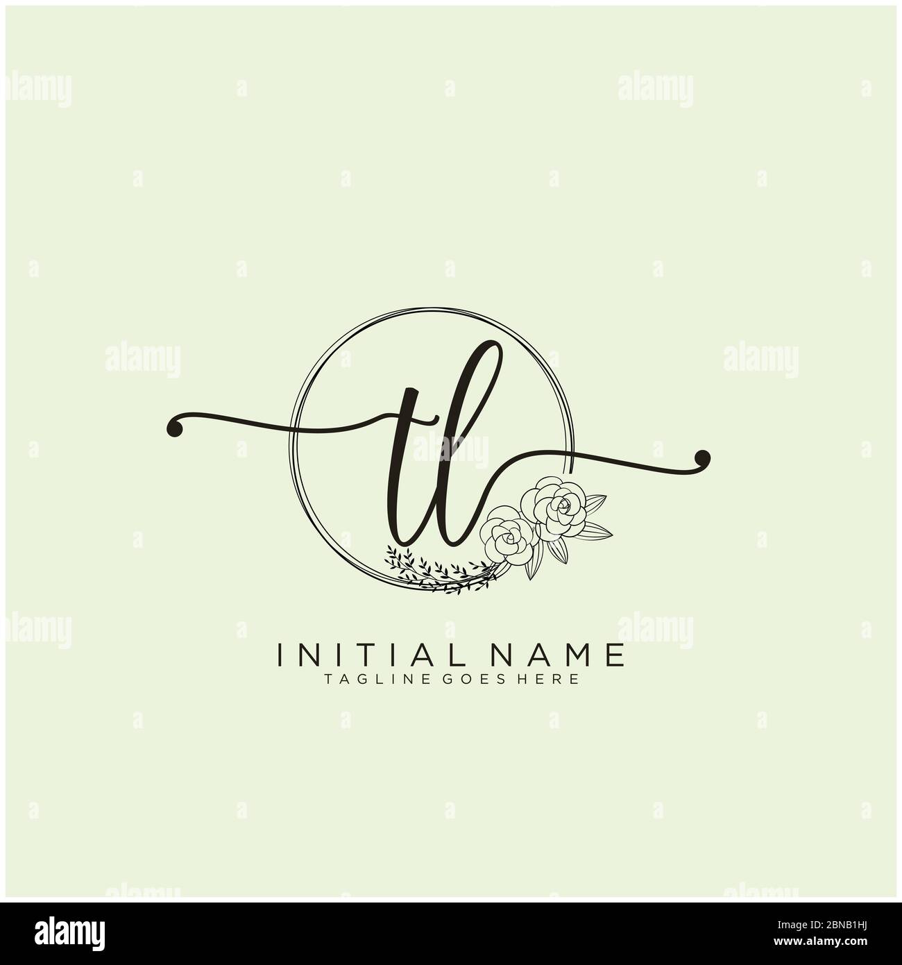 Tl initials logo Stock Vector Images - Alamy