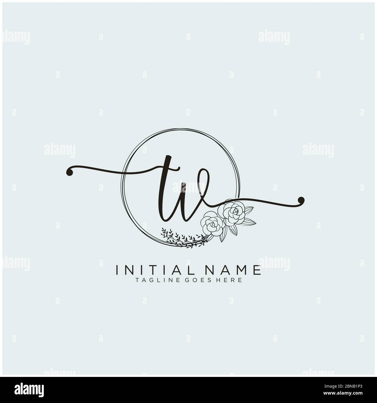 Initial tv logo hi-res stock photography and images - Alamy