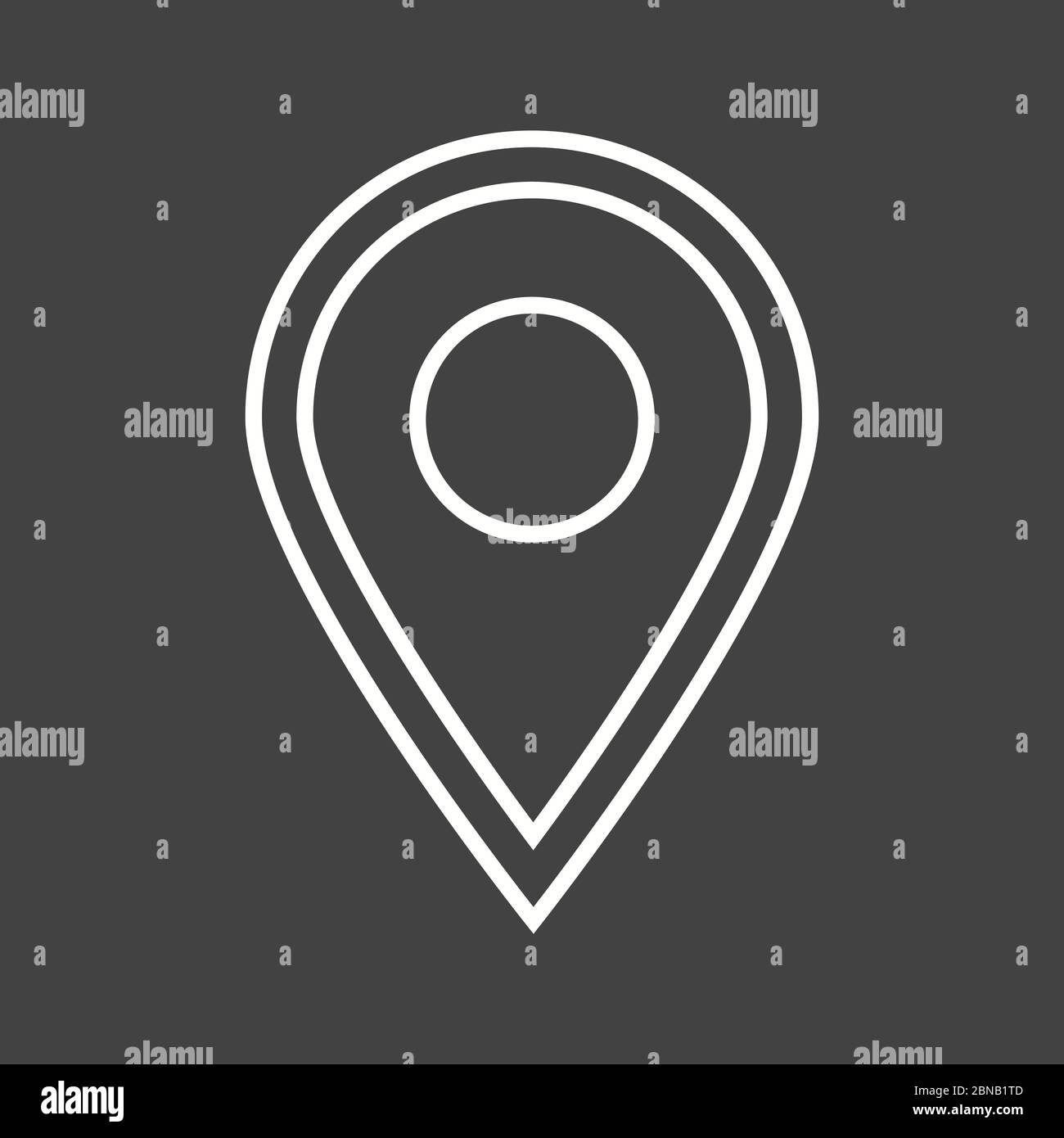 Beautifu Location Pin Line Vector Icon Stock Vector Image & Art - Alamy