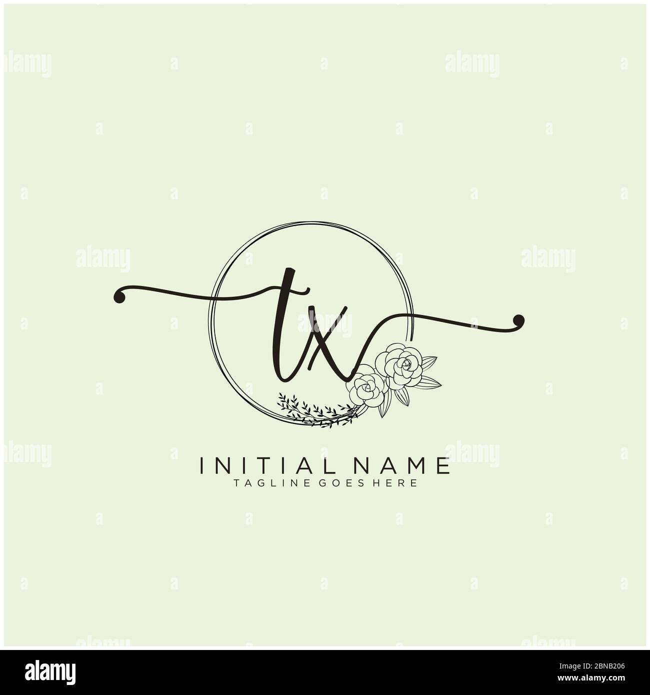 Tx initials logo hi-res stock photography and images - Alamy