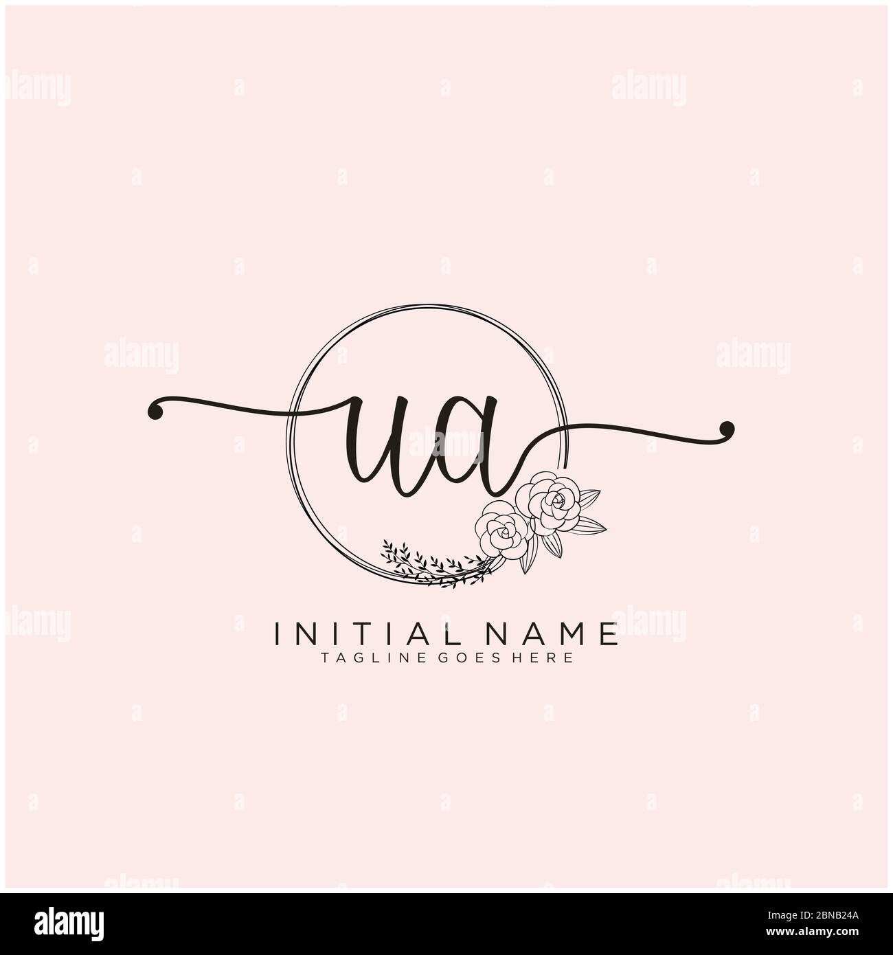 Ua initials logo hi-res stock photography and images - Alamy