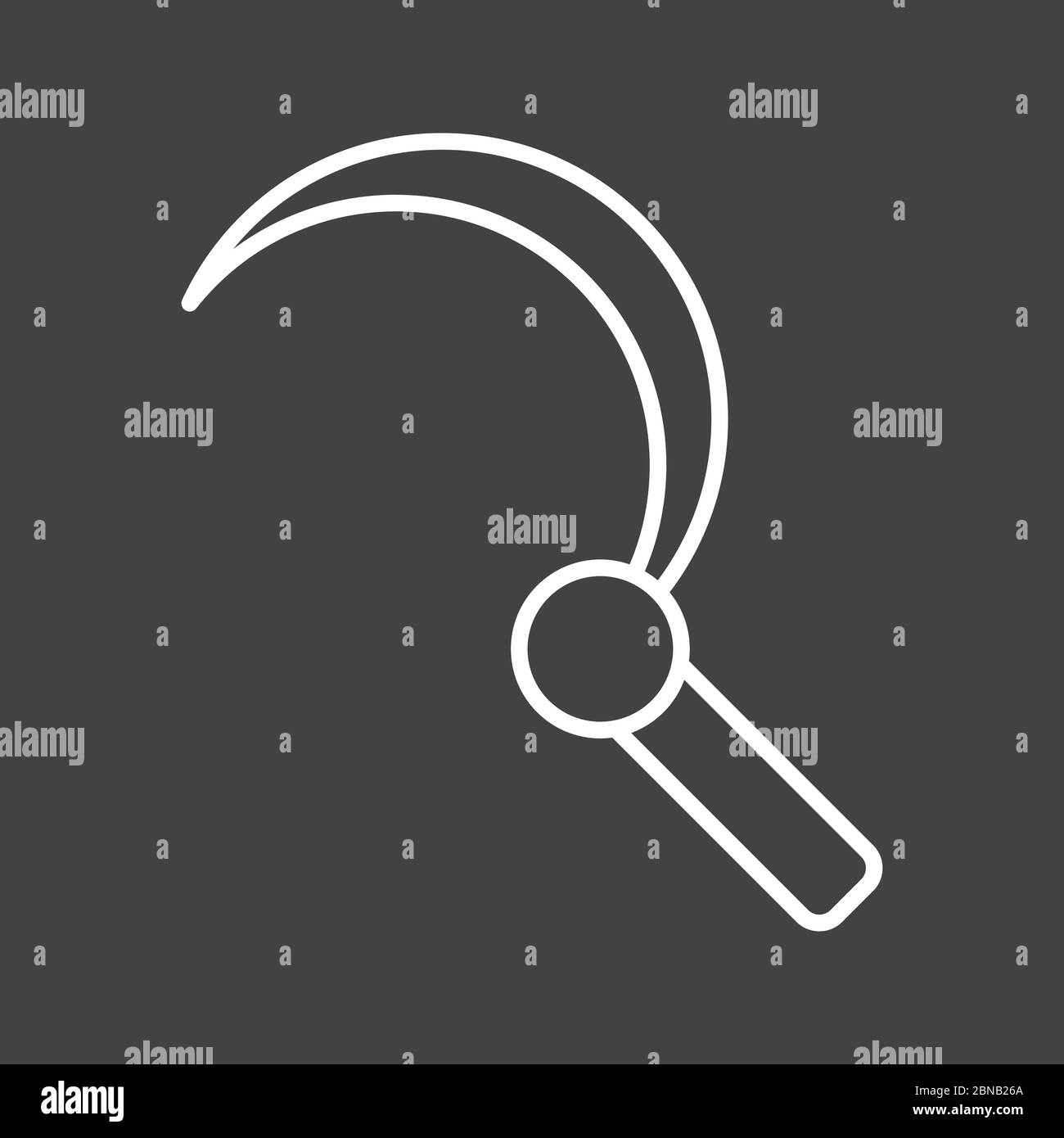 Beautiful Sickle Line Vector Icon Stock Vector Image & Art - Alamy