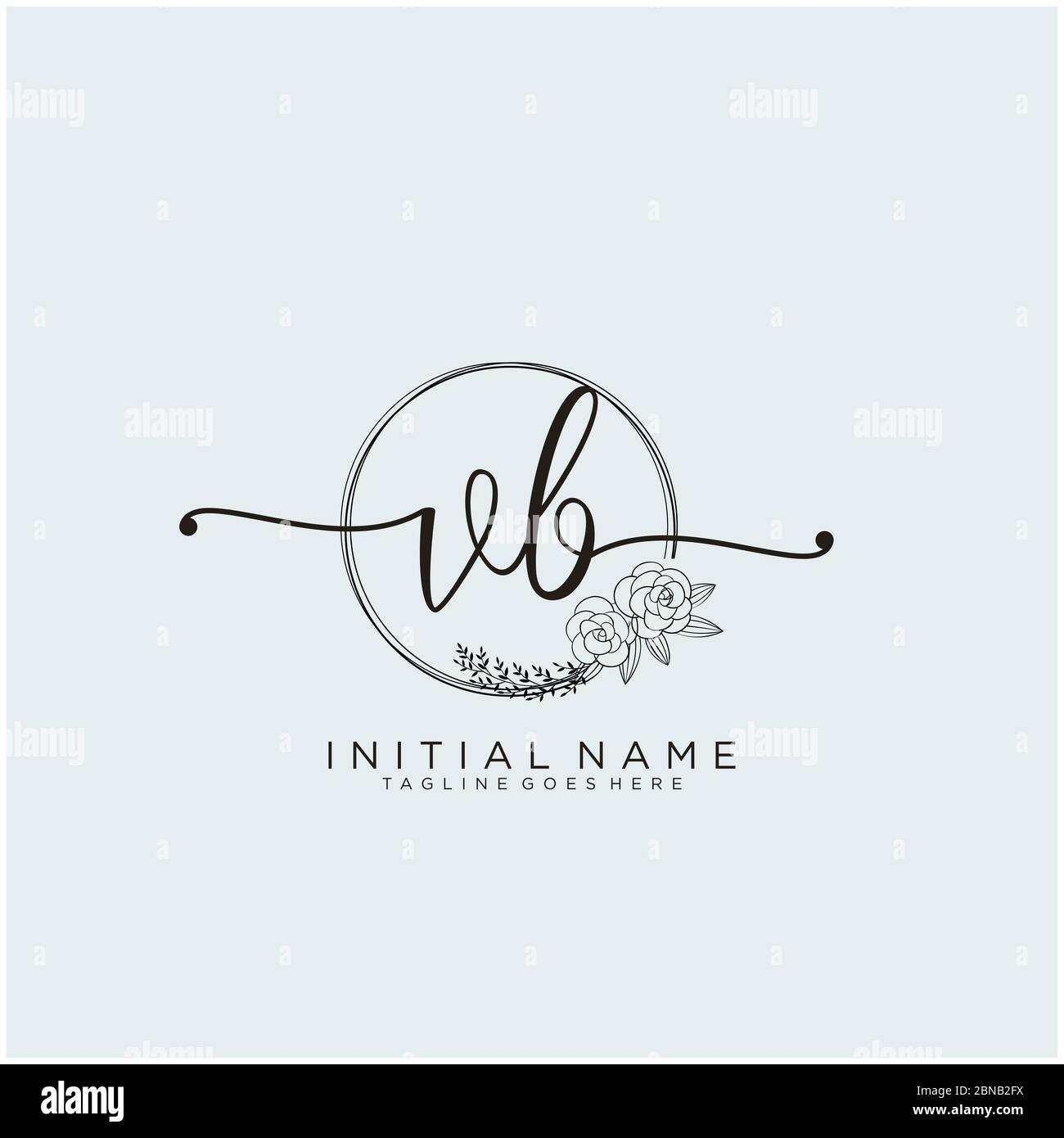 Vb initials logo hi-res stock photography and images - Alamy