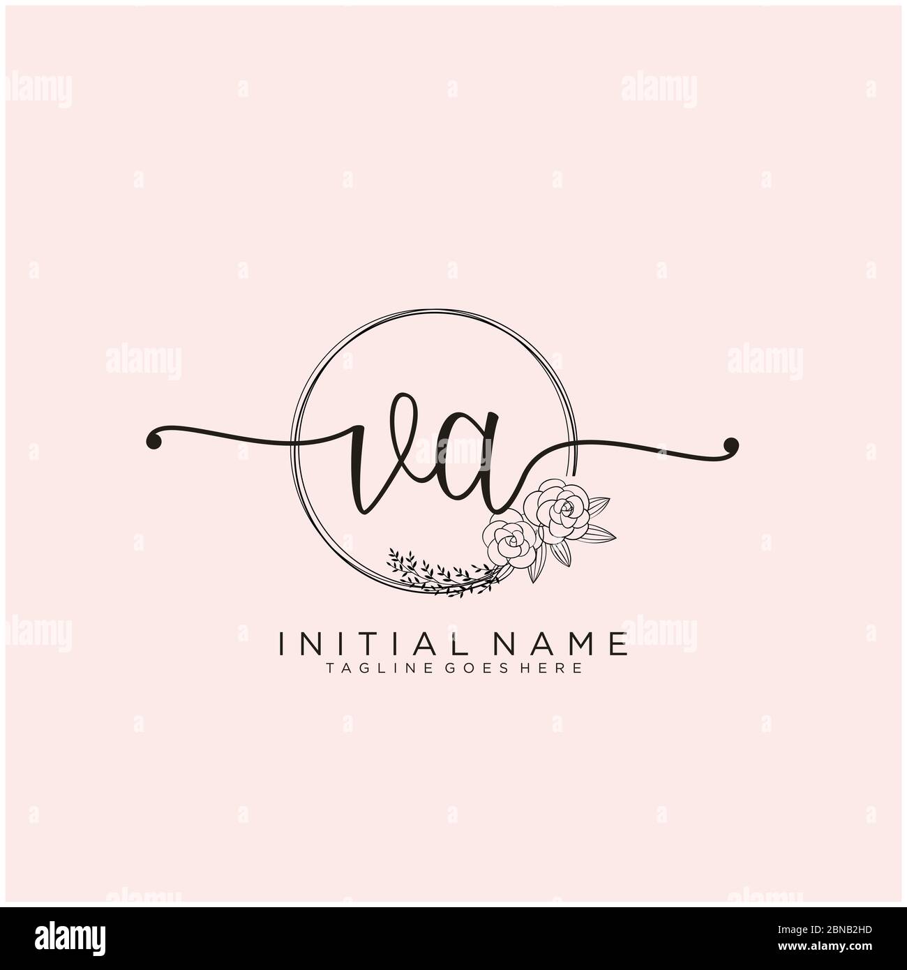 Initial va logo hi-res stock photography and images - Alamy