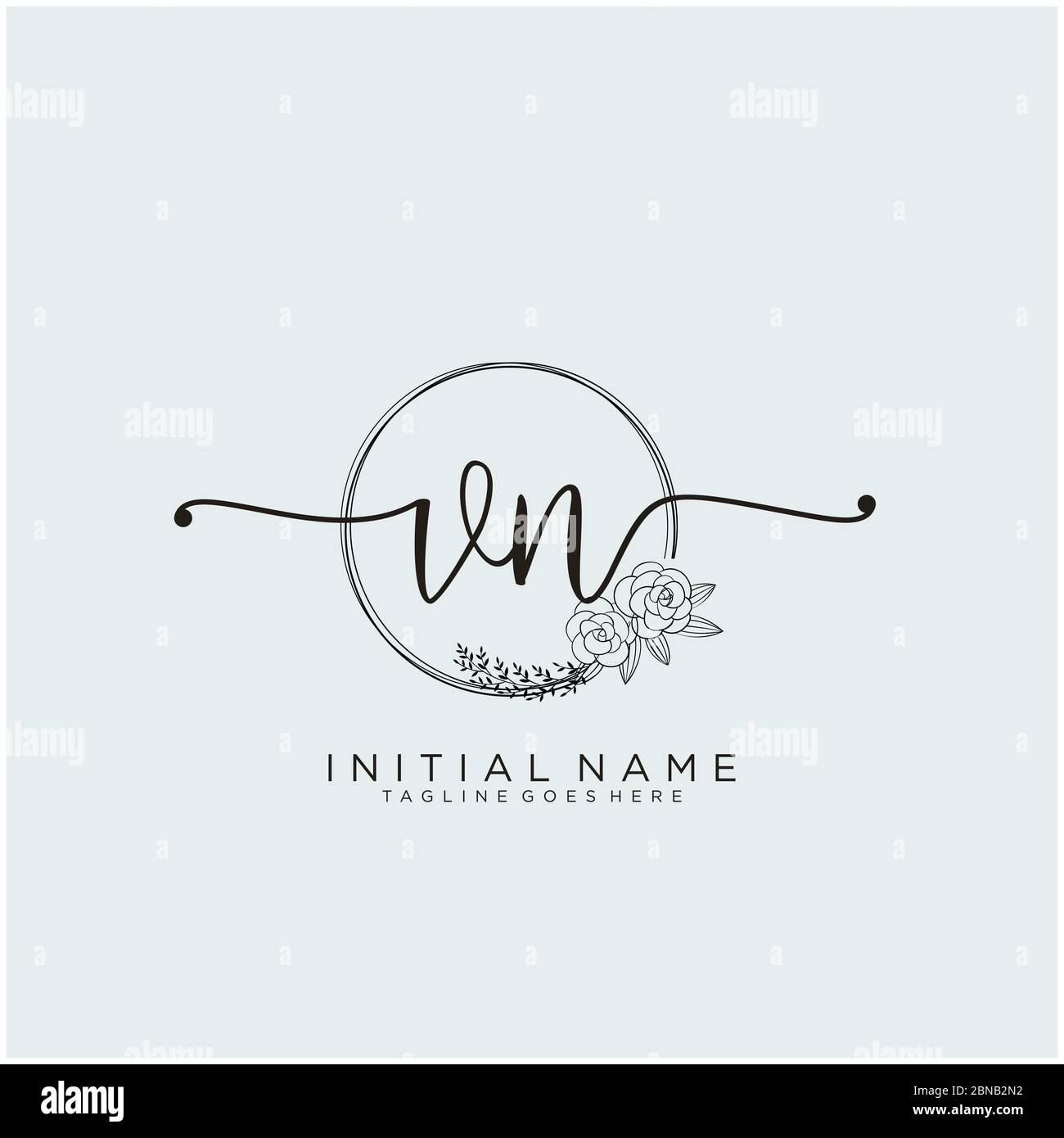 Vn initials logo Cut Out Stock Images & Pictures - Alamy