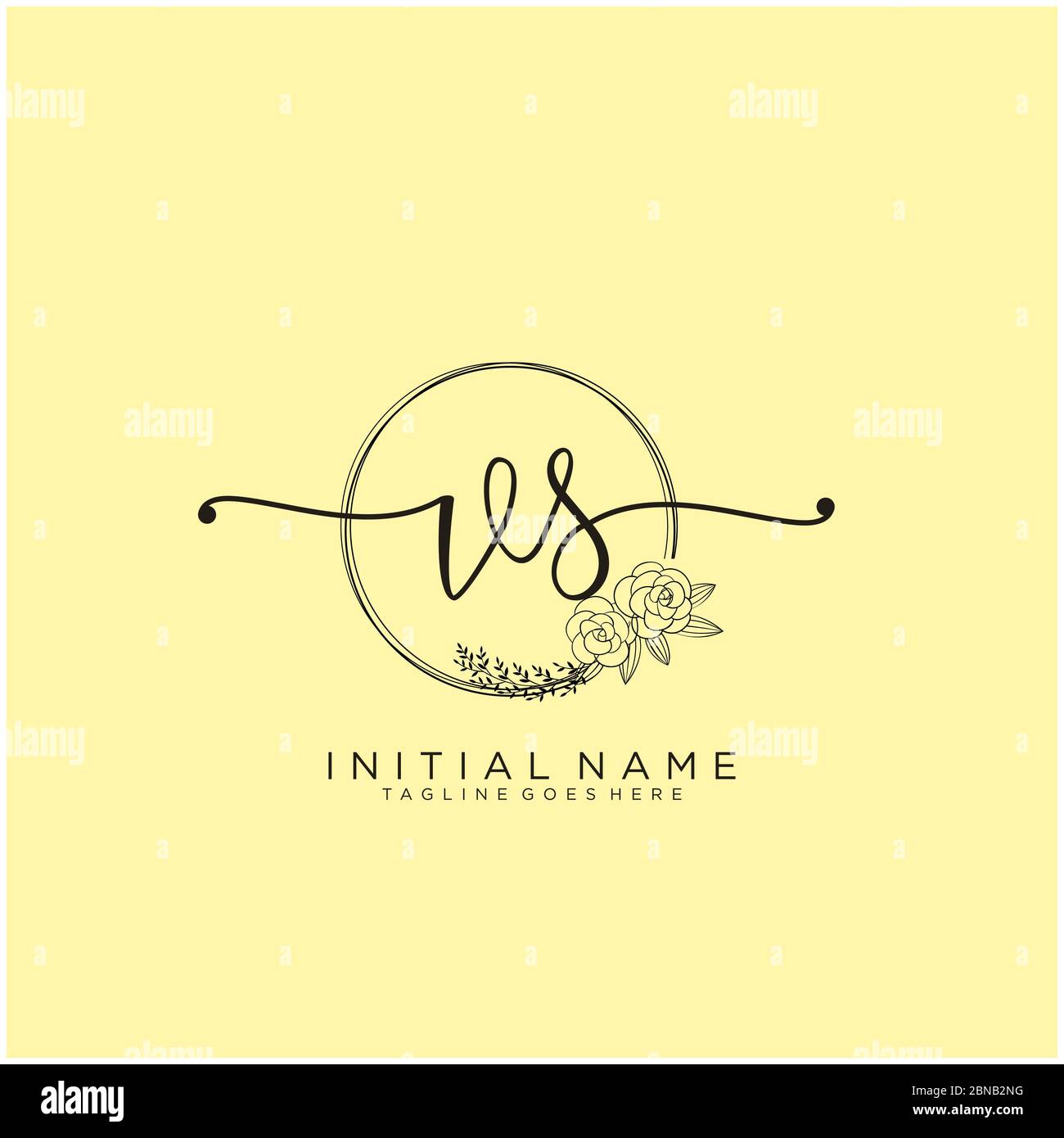 Vs initials logo hi-res stock photography and images - Alamy