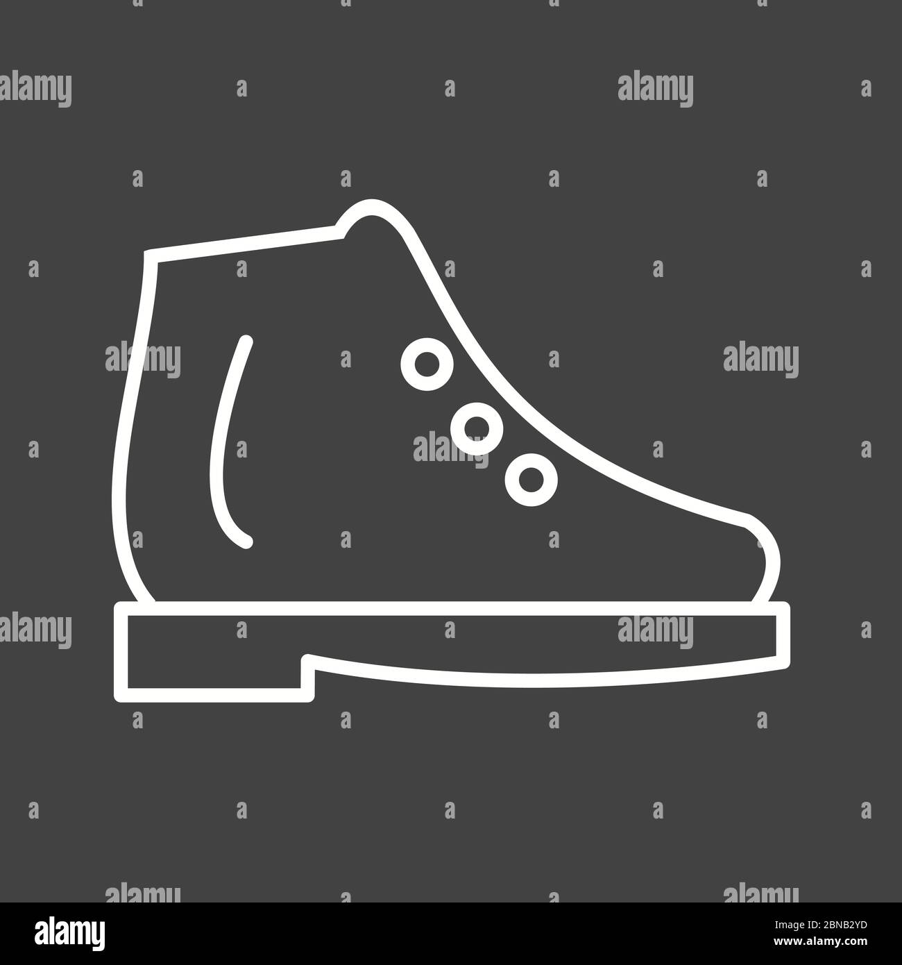 Beautiful Ice Shoe Line Vector Icon Stock Vector Image & Art - Alamy