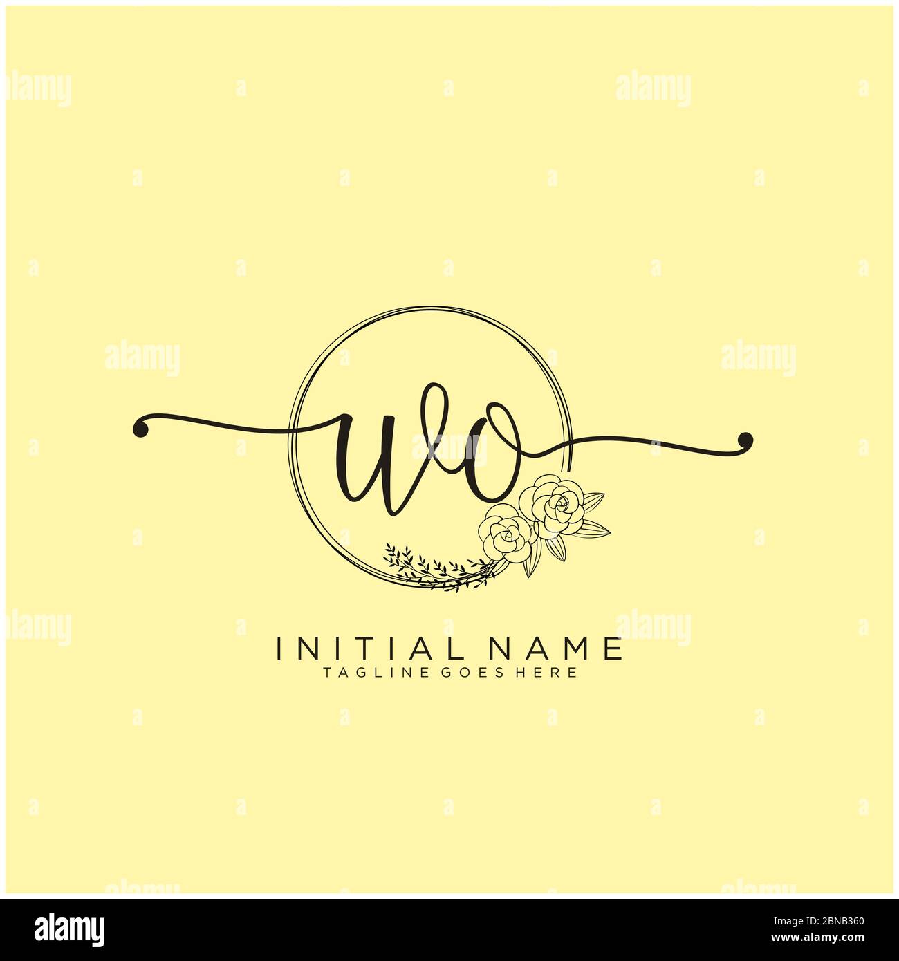 Wo logo vector vectors hi-res stock photography and images - Alamy