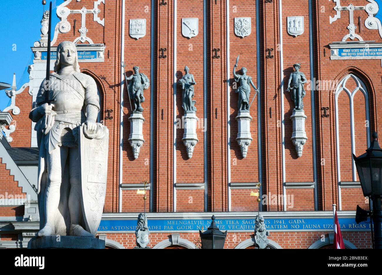 Latvia riga roland monument hi-res stock photography and images - Alamy
