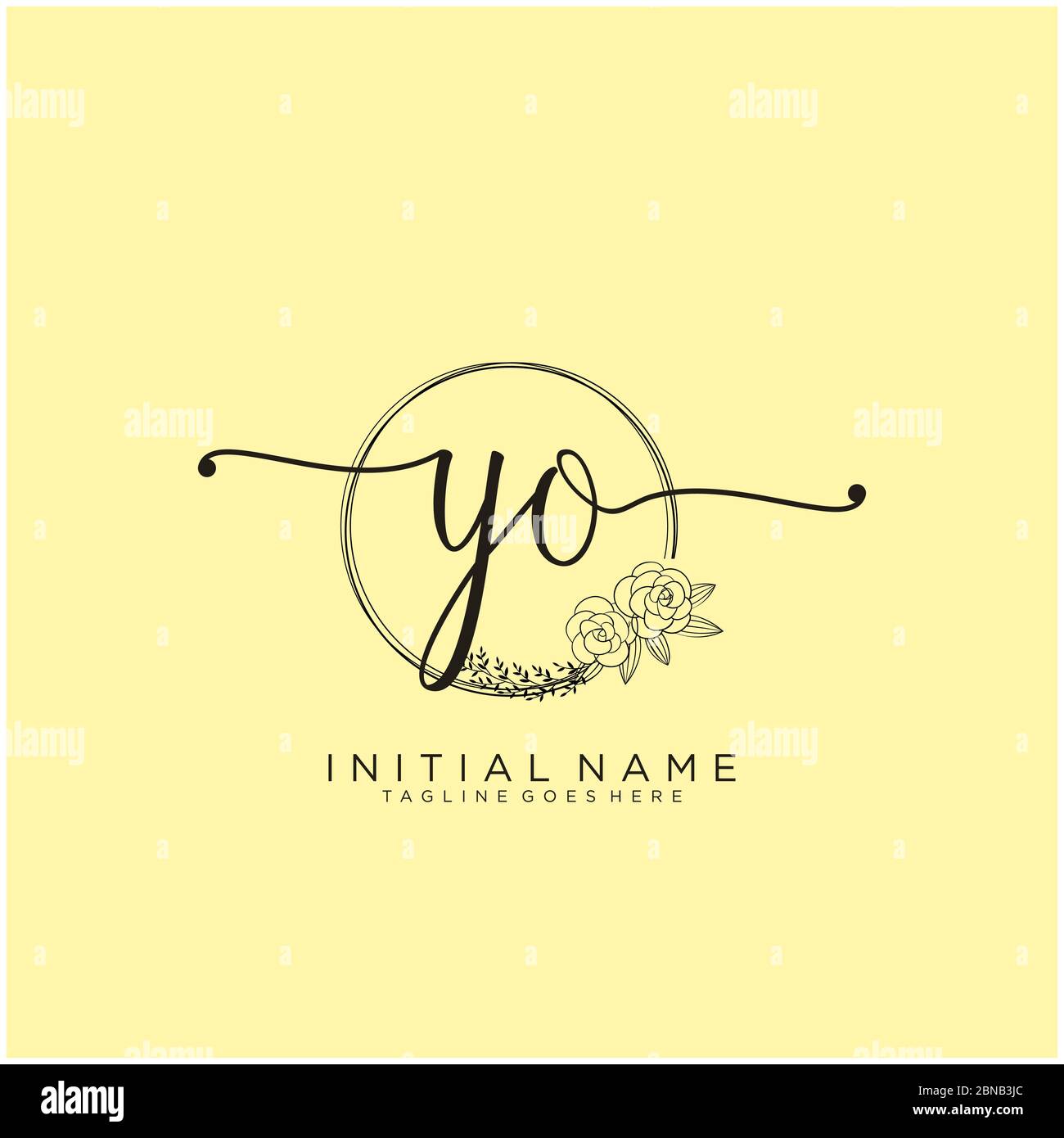 Yo initials logo Stock Vector Images - Alamy