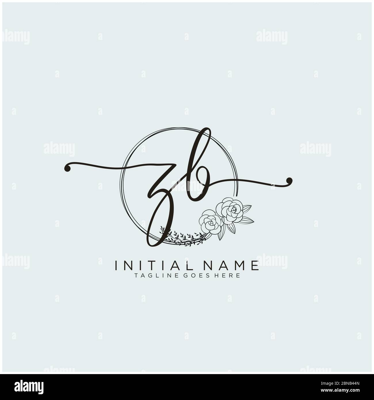 Logo initial zb hi-res stock photography and images - Alamy