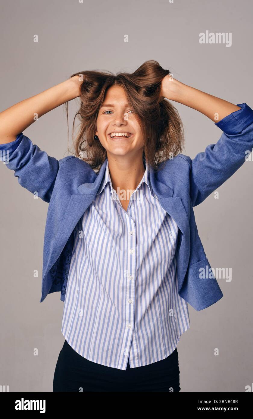 I won. Winning success happy woman celebrating being a winner. Dynamic ...