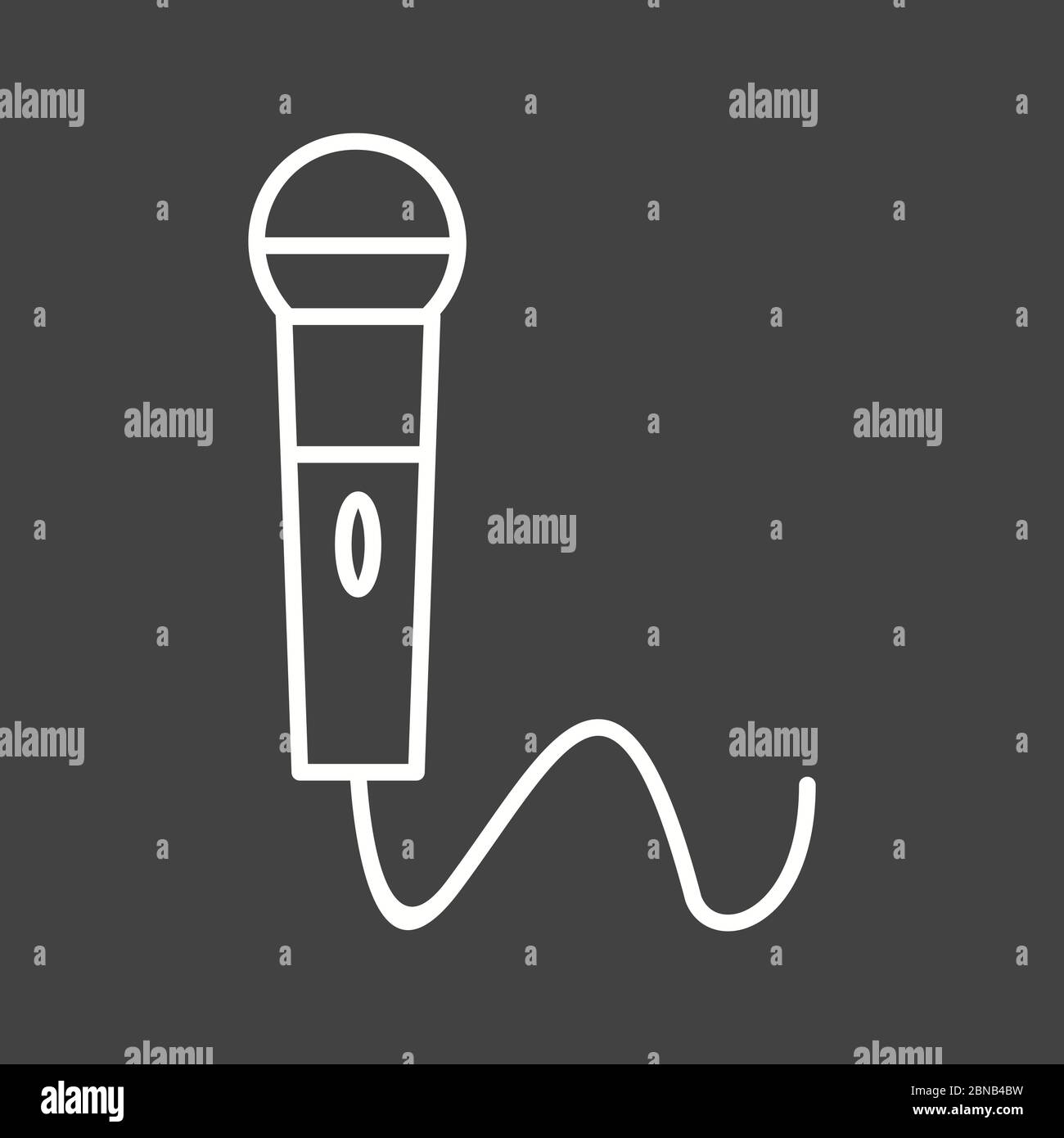 Beautiful Microphone Line Vector Icon Stock Vector Image & Art - Alamy