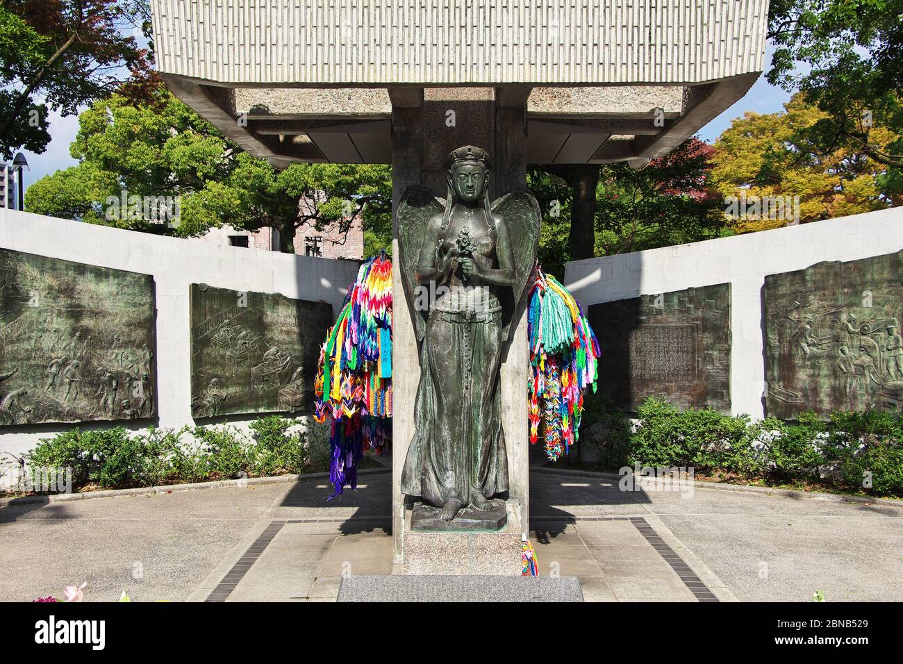 The monument in Hiroshima Peace Memorial Park, Japan Stock Photo - Alamy