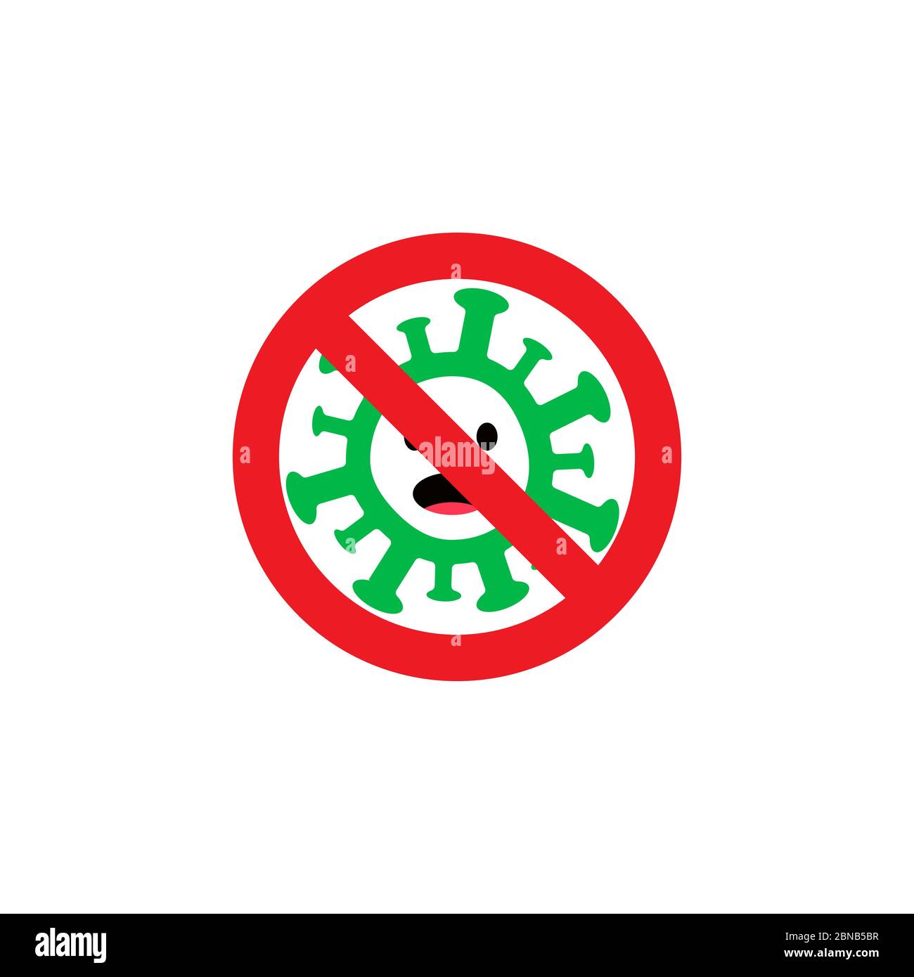 Stop spreading covid-19 virus logotype. Dangerous sickness medical logo ...