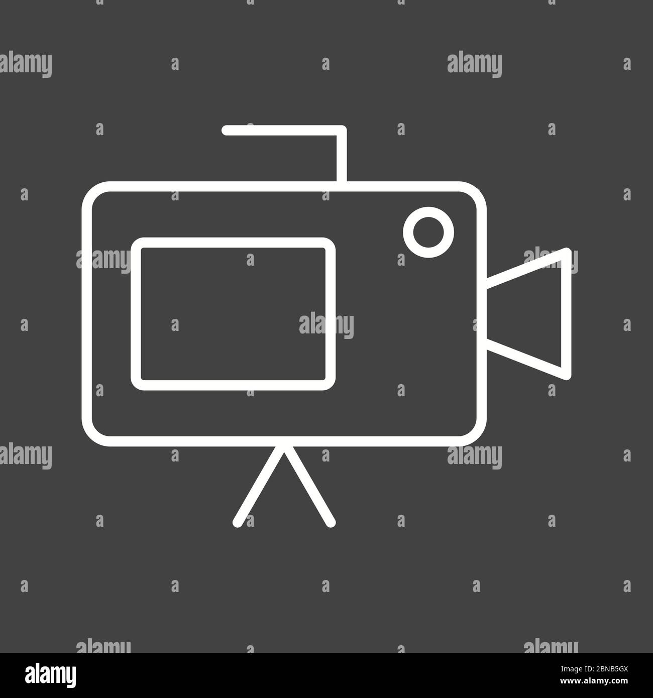 Beautiful Video Camera Line Vector Icon Stock Vector Image & Art - Alamy