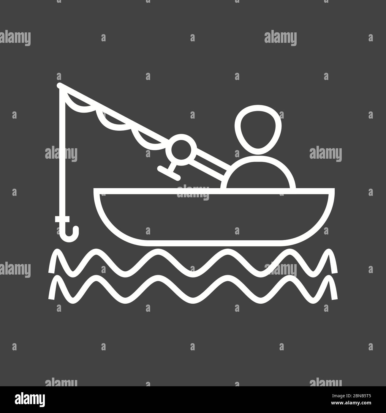Beautiful Fishing Line Vector Icon Stock Vector Image & Art - Alamy