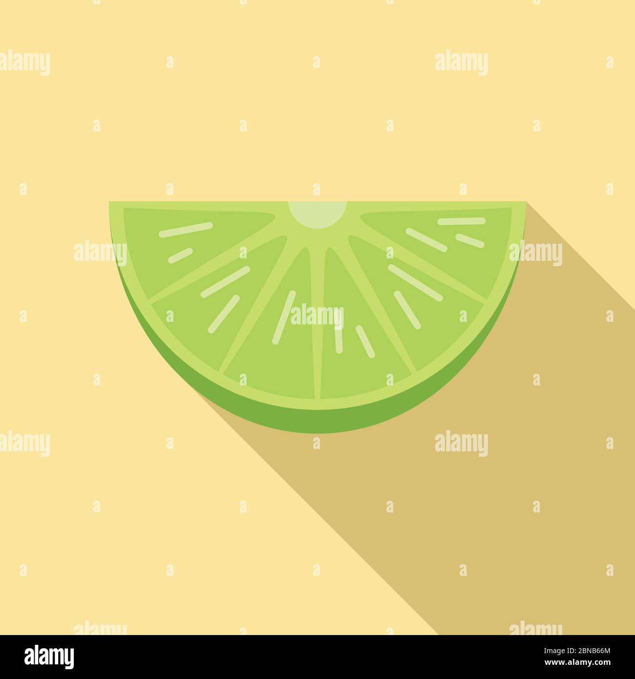 Lime slice icon. Flat illustration of lime slice vector icon for web ...