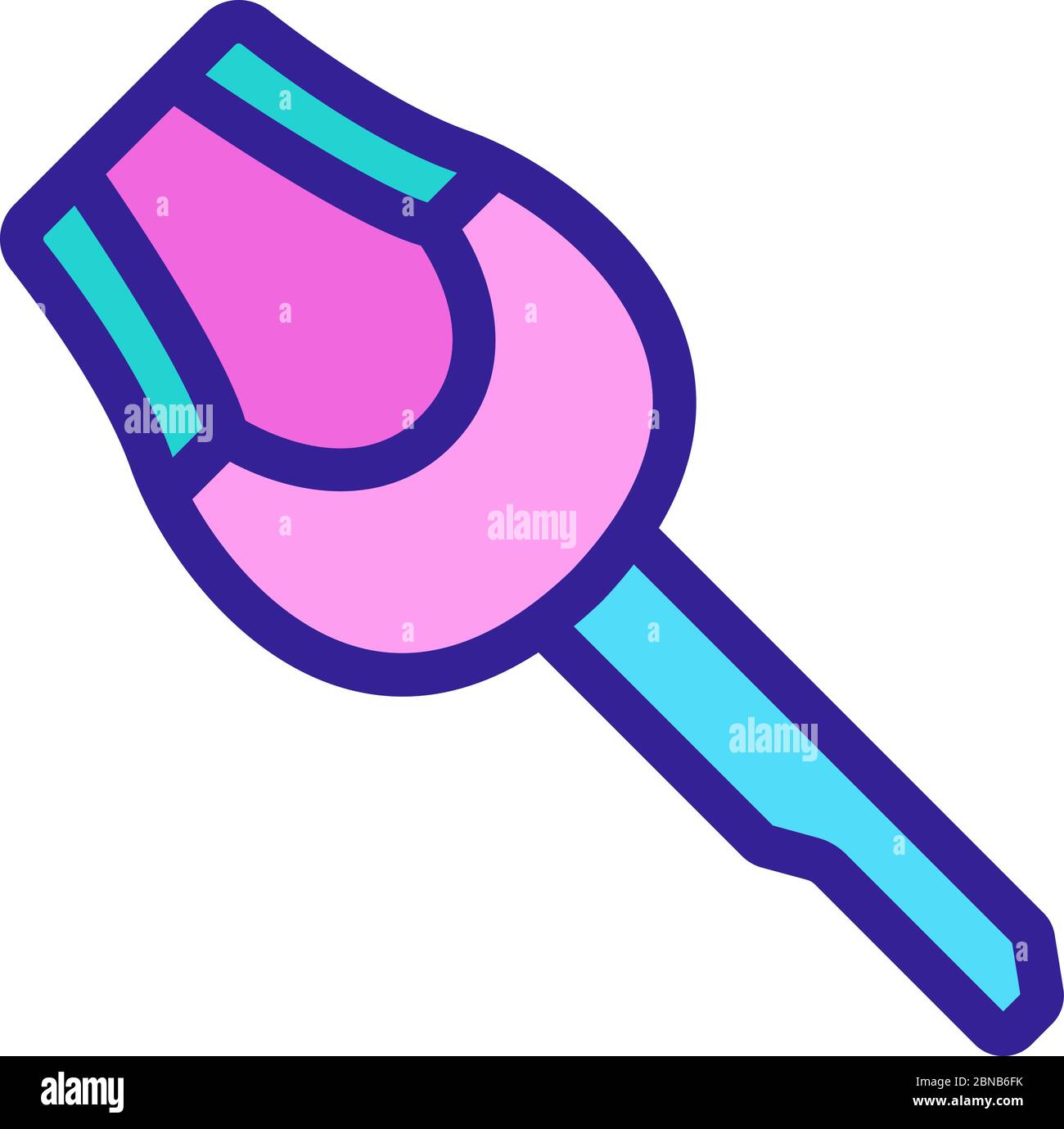 car immobilizer icon vector outline illustration Stock Vector Image ...