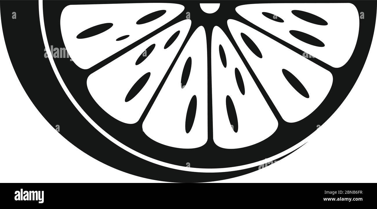 Lime piece icon. Simple illustration of lime piece vector icon for web ...
