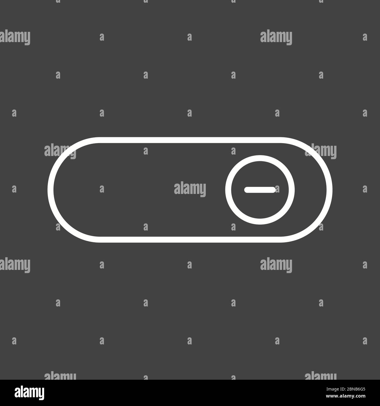 Beautiful Slide button Line Vector Icon Stock Vector Image & Art - Alamy