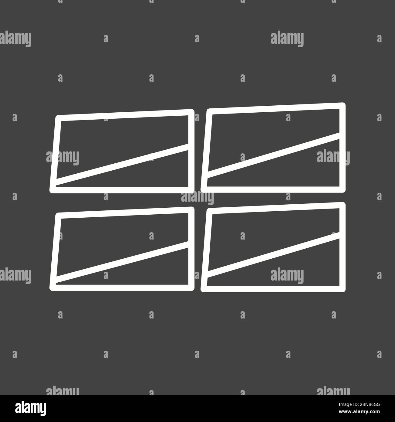 Beautiful Windows Line Vector Icon Stock Vector Image & Art - Alamy