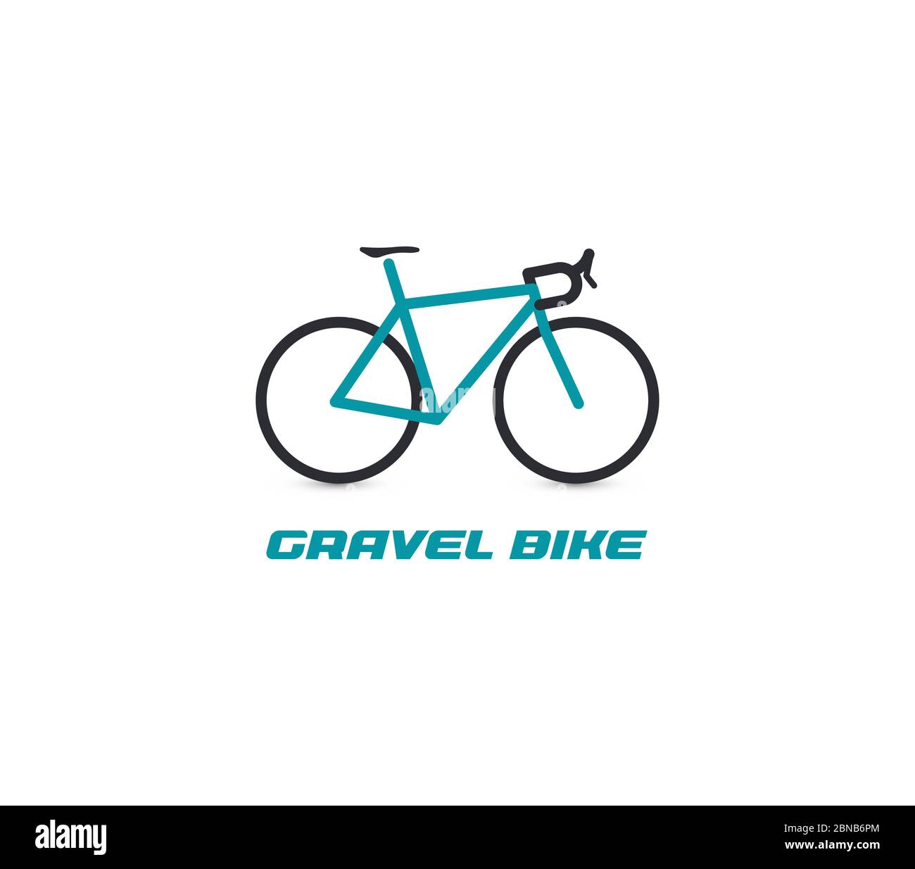Cycling on gravel Stock Vector Images - Alamy