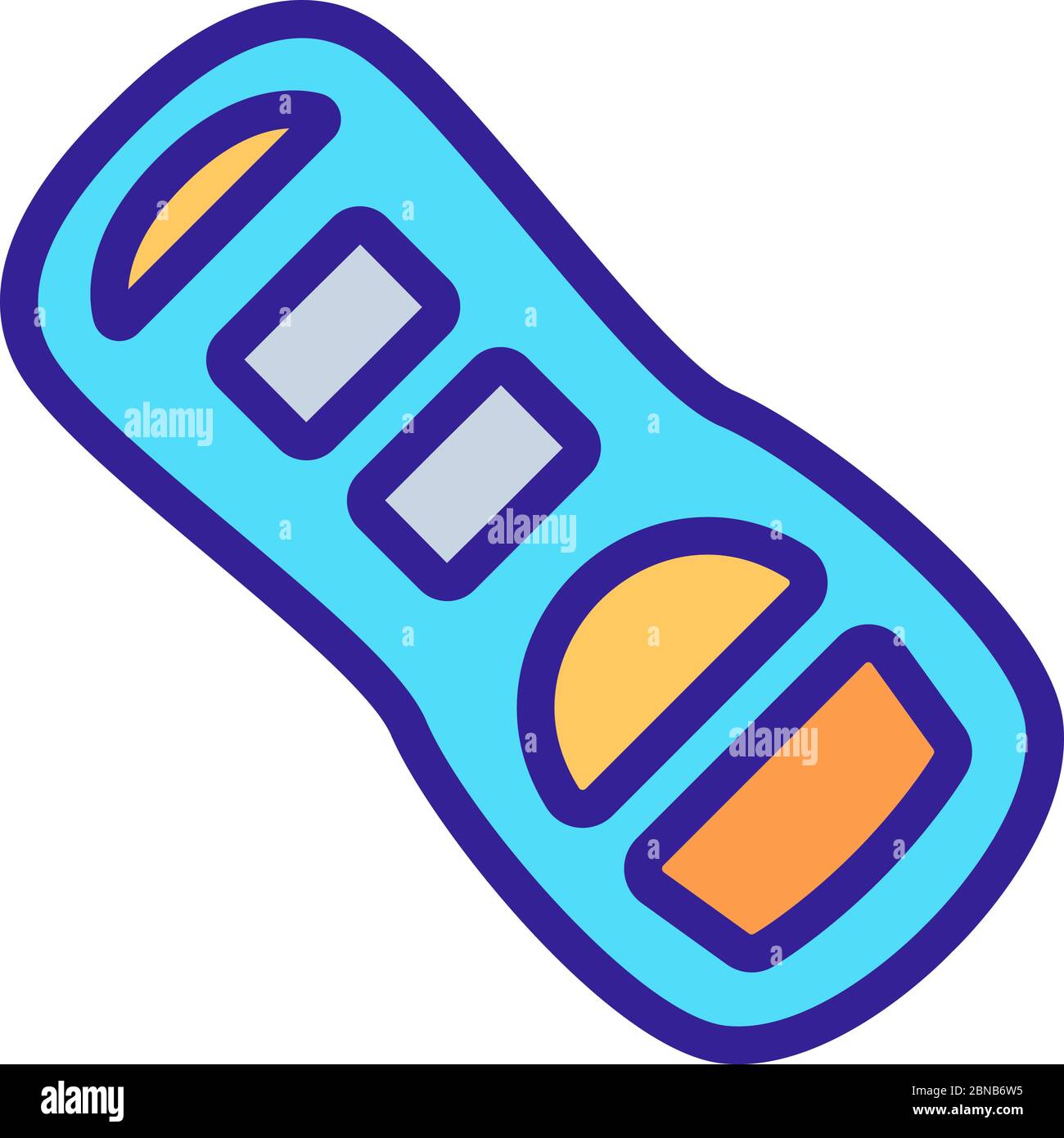 push start key icon vector outline illustration Stock Vector Image ...