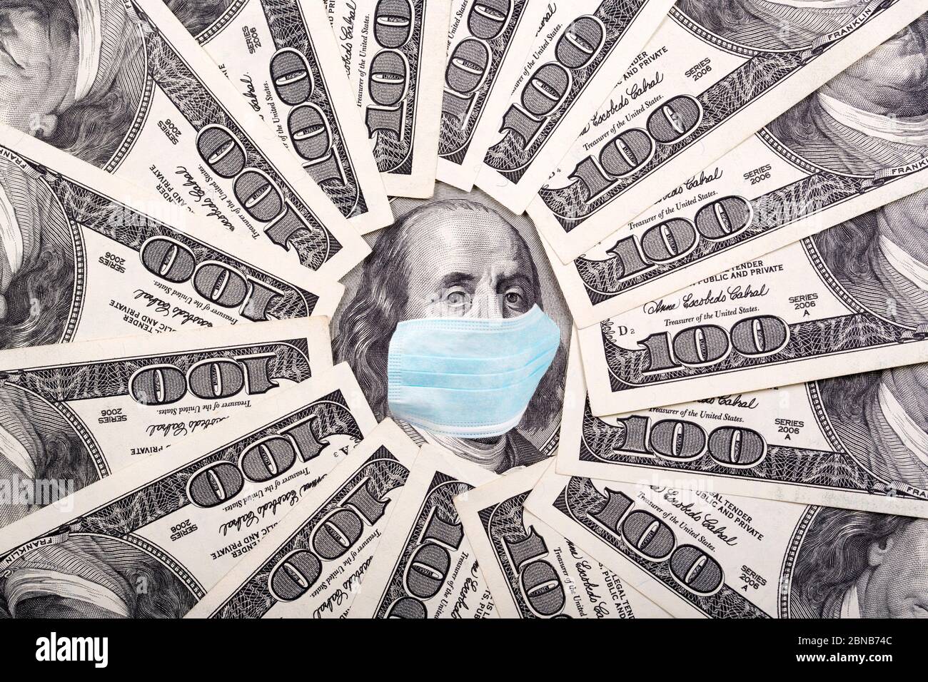 100 dollar bill mask hi-res stock photography and images - Alamy