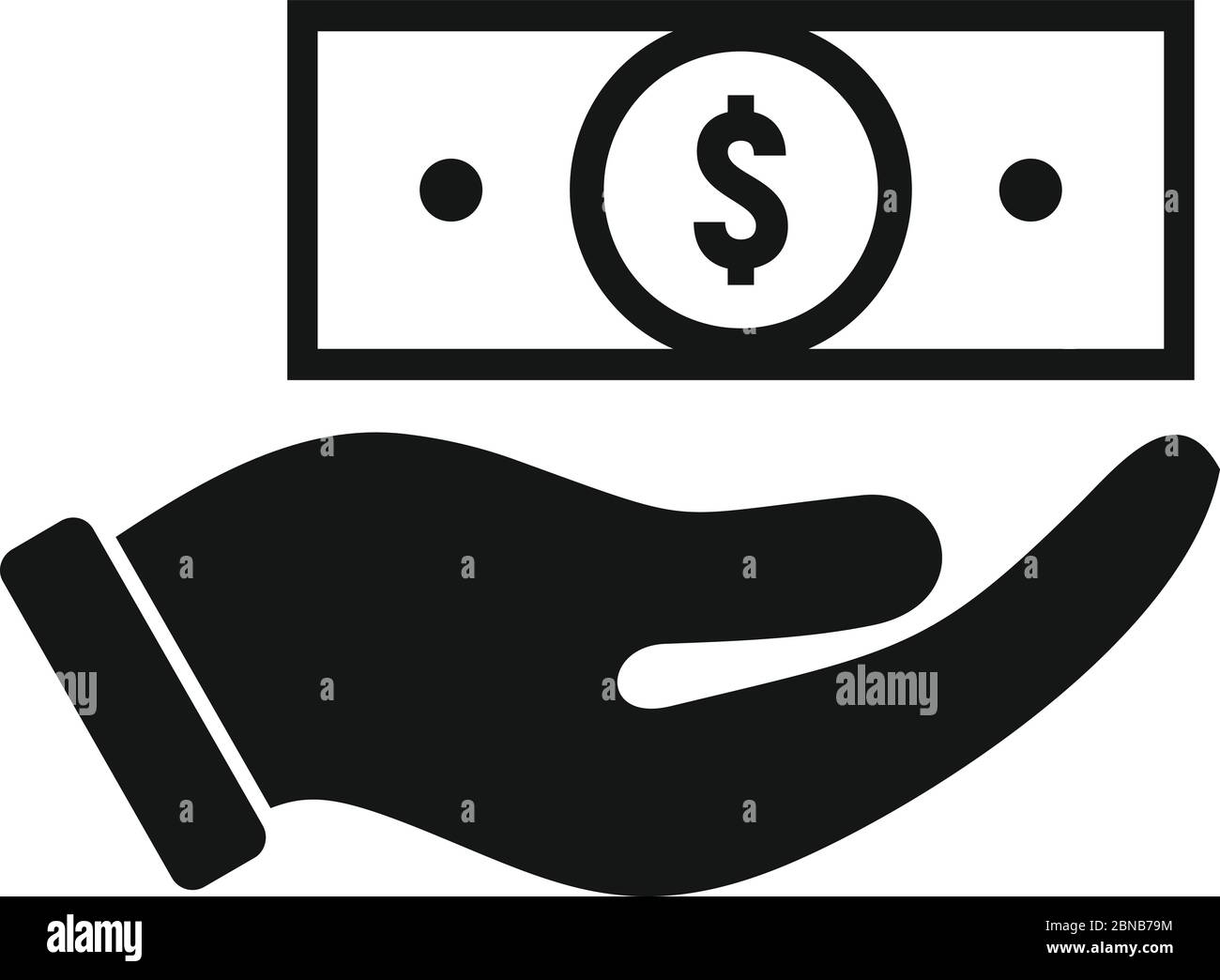 Take cash back icon. Simple illustration of take cash back vector icon ...