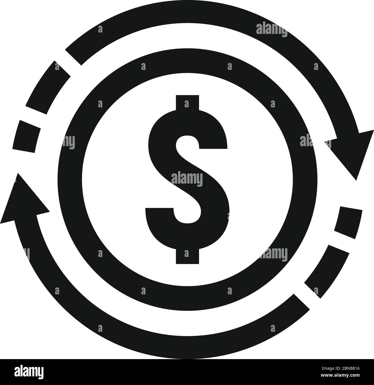 Convert money icon. Simple illustration of convert money vector icon ...