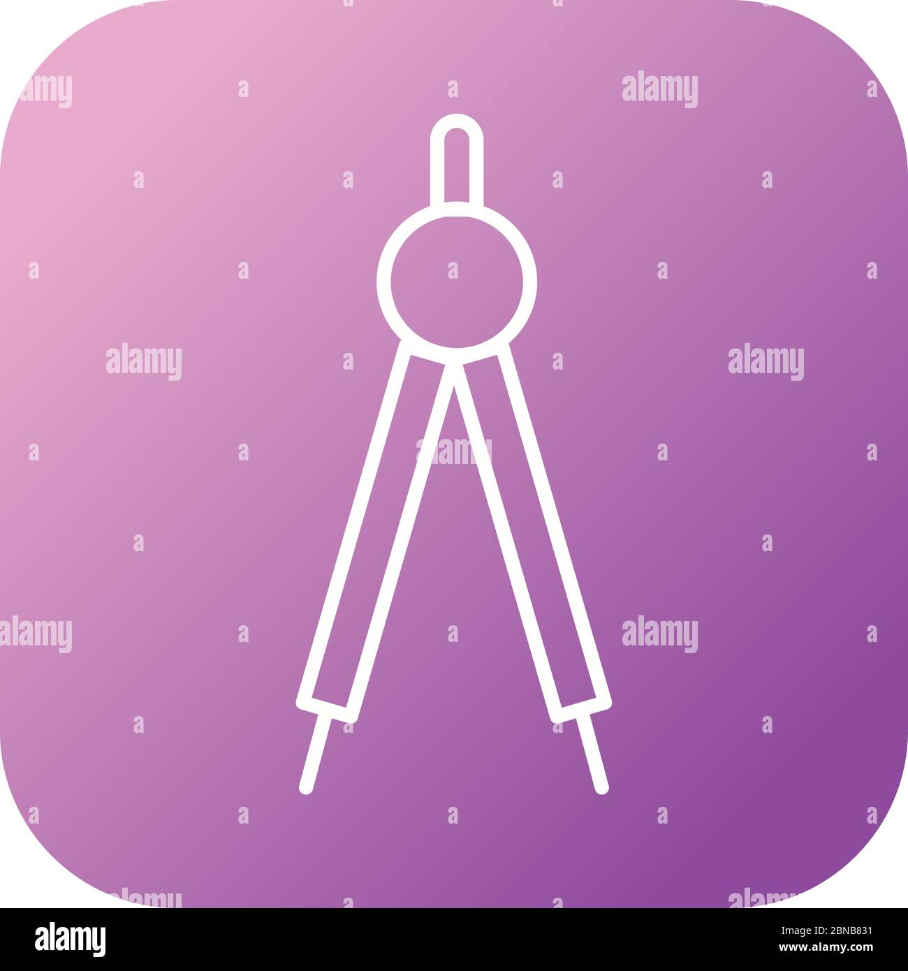 Beautiful compass line vector hi-res stock photography and images - Alamy
