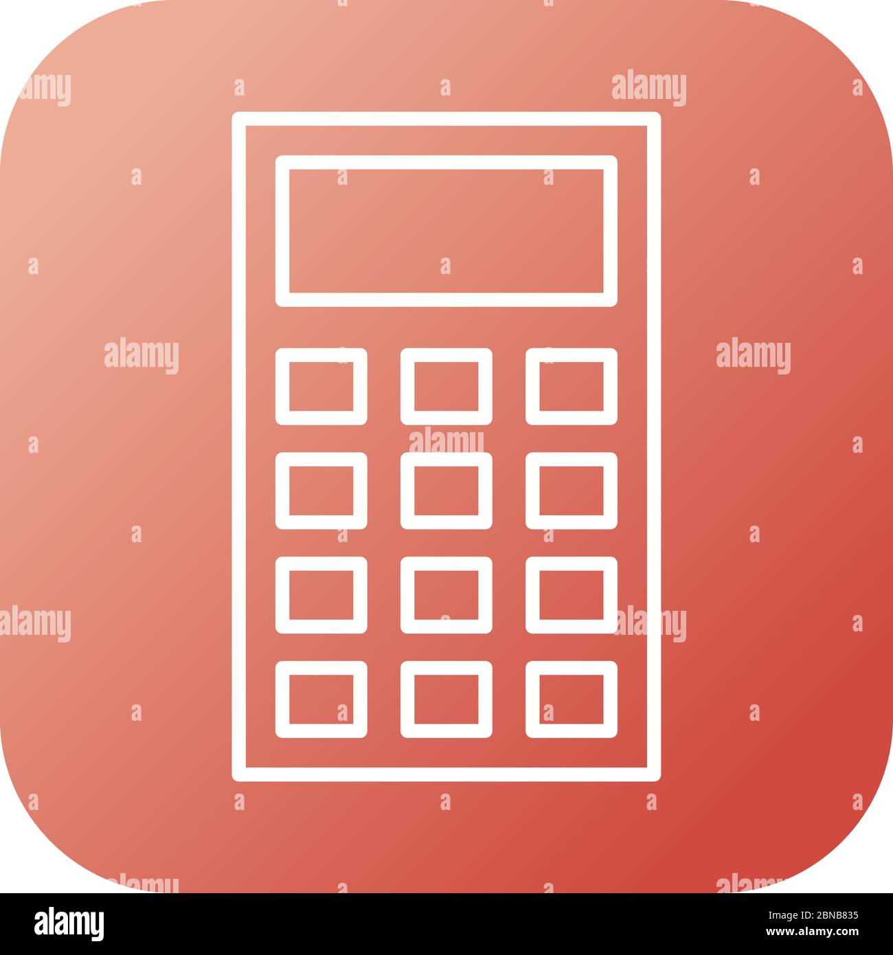 Beautiful Calculator Line Vector Icon Stock Vector Image & Art - Alamy