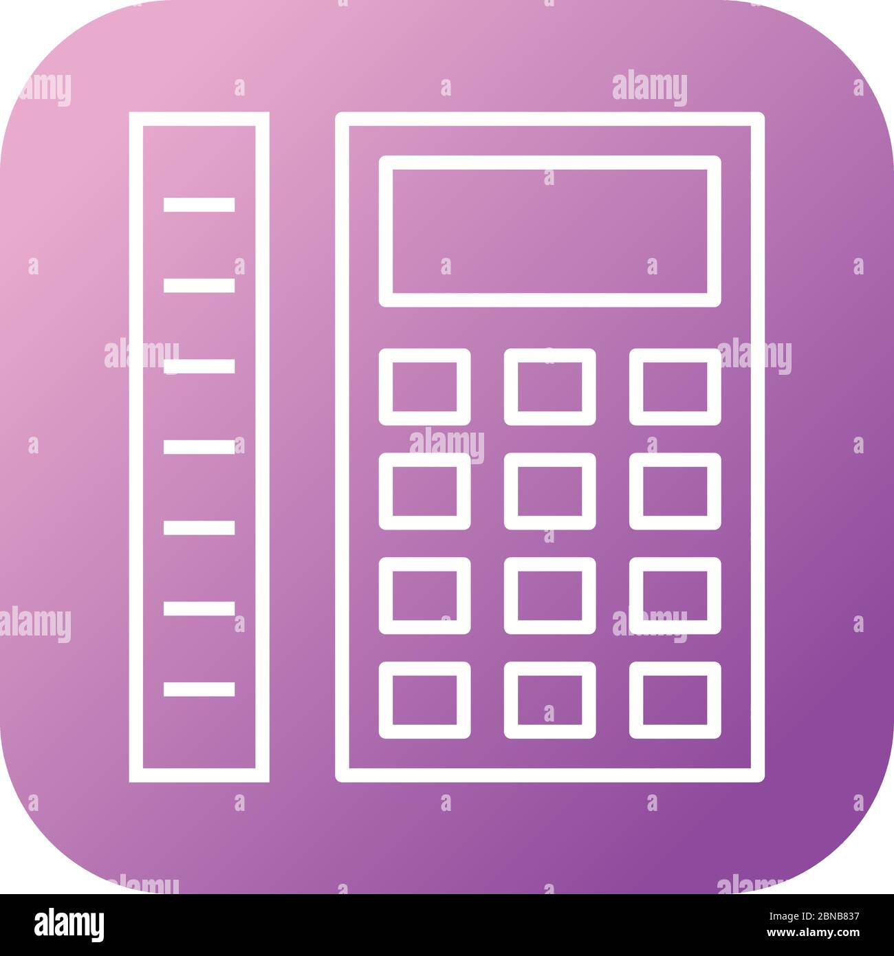 Beautiful Measurement Calculation Line Vector Icon Stock Vector Image ...