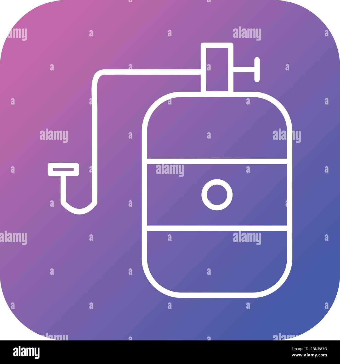 Beautiful Cylinder Line Vector Icon Stock Vector Image & Art - Alamy