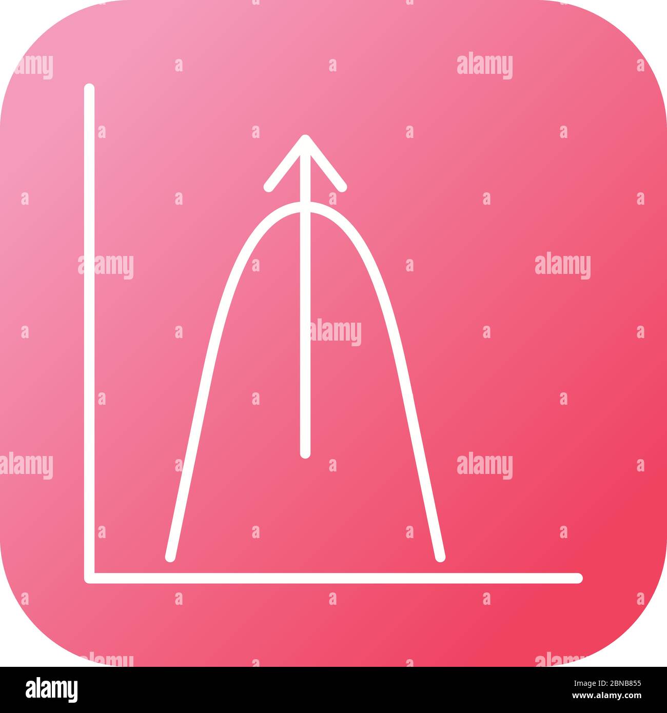 Beautiful Bell shaped graph line Vector Icon Stock Vector Image & Art ...