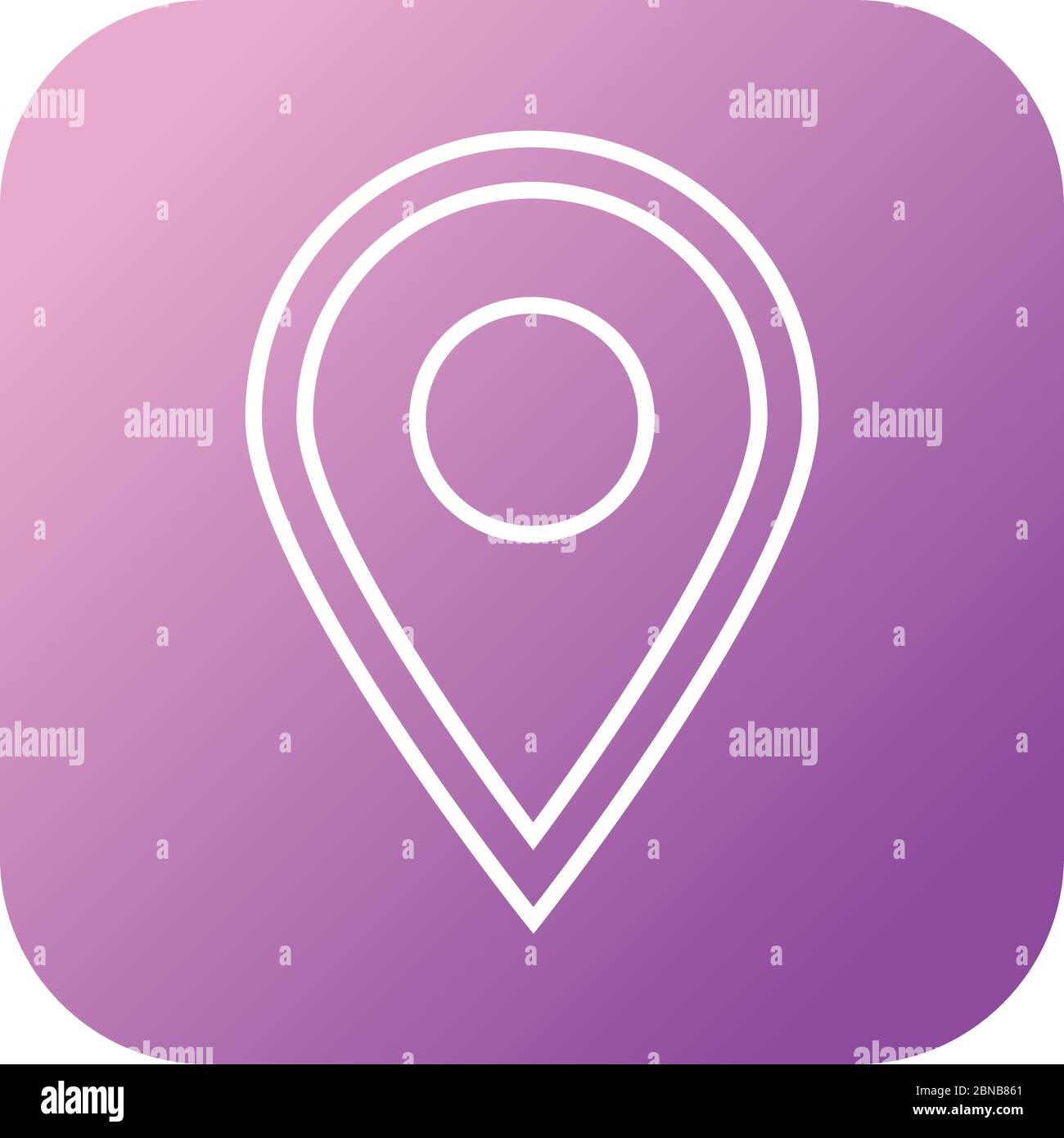 Pin location icon iconic hi-res stock photography and images - Alamy