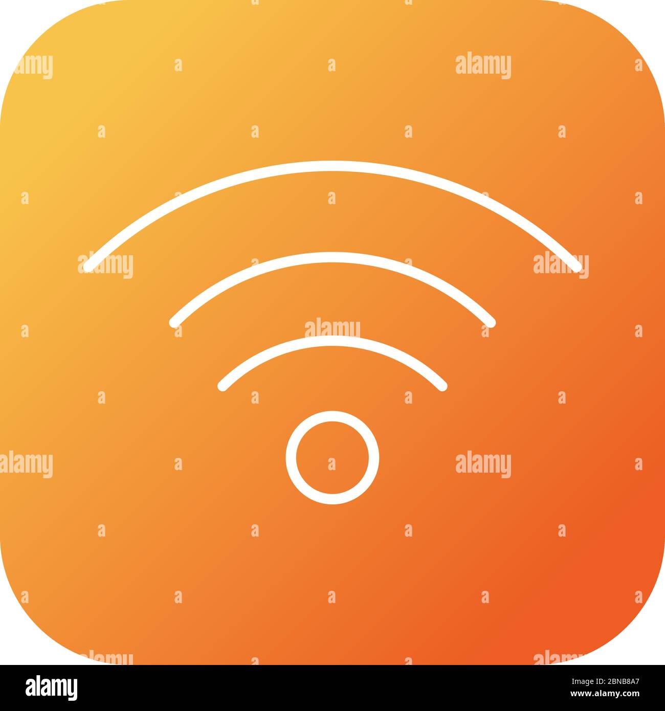 Beautiful Wifi Signal Line Vector Icon Stock Vector Image & Art - Alamy
