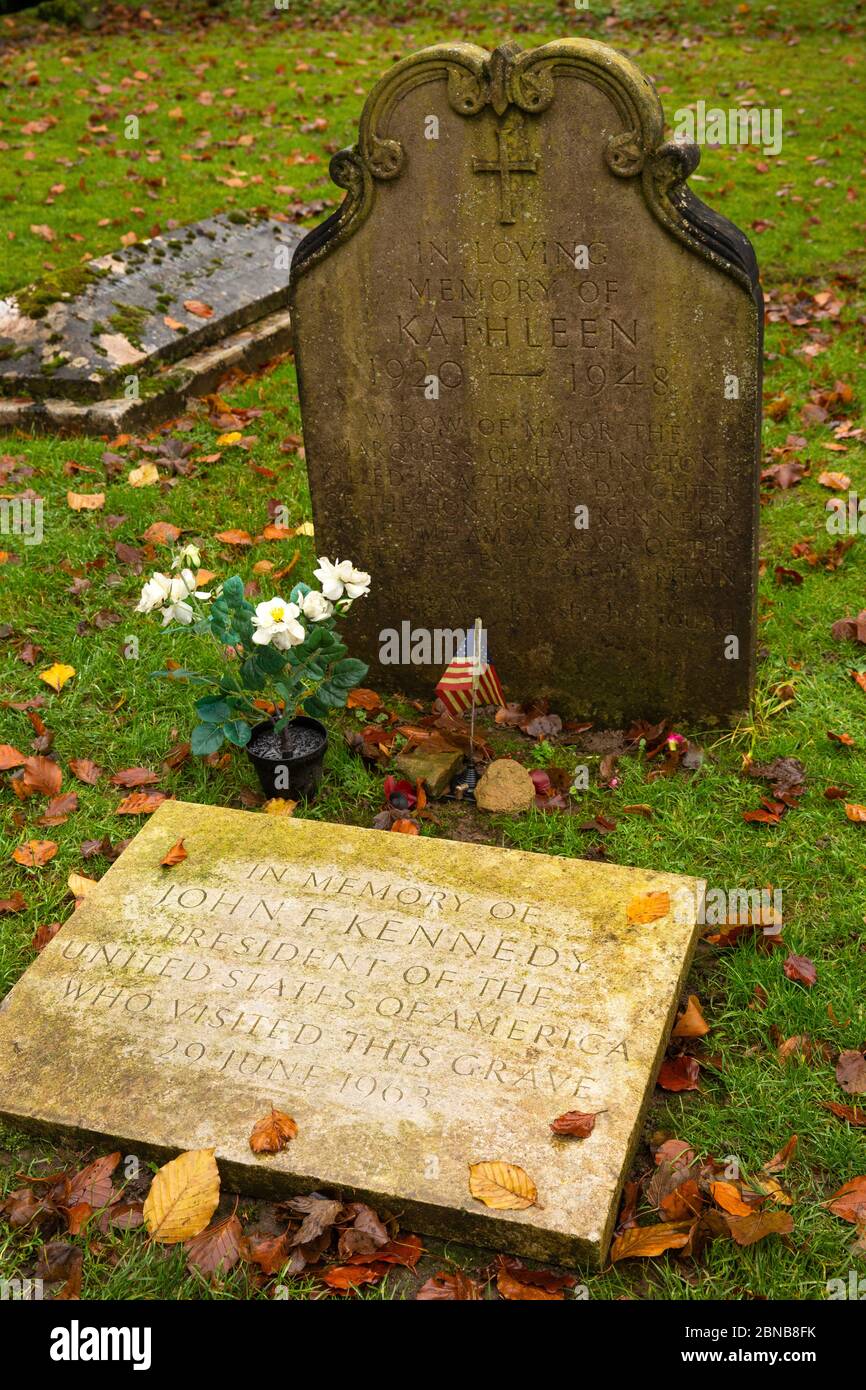 UK, England, Derbyshire, Edensor, Norman Villa, St Peter’s Churchyard ...