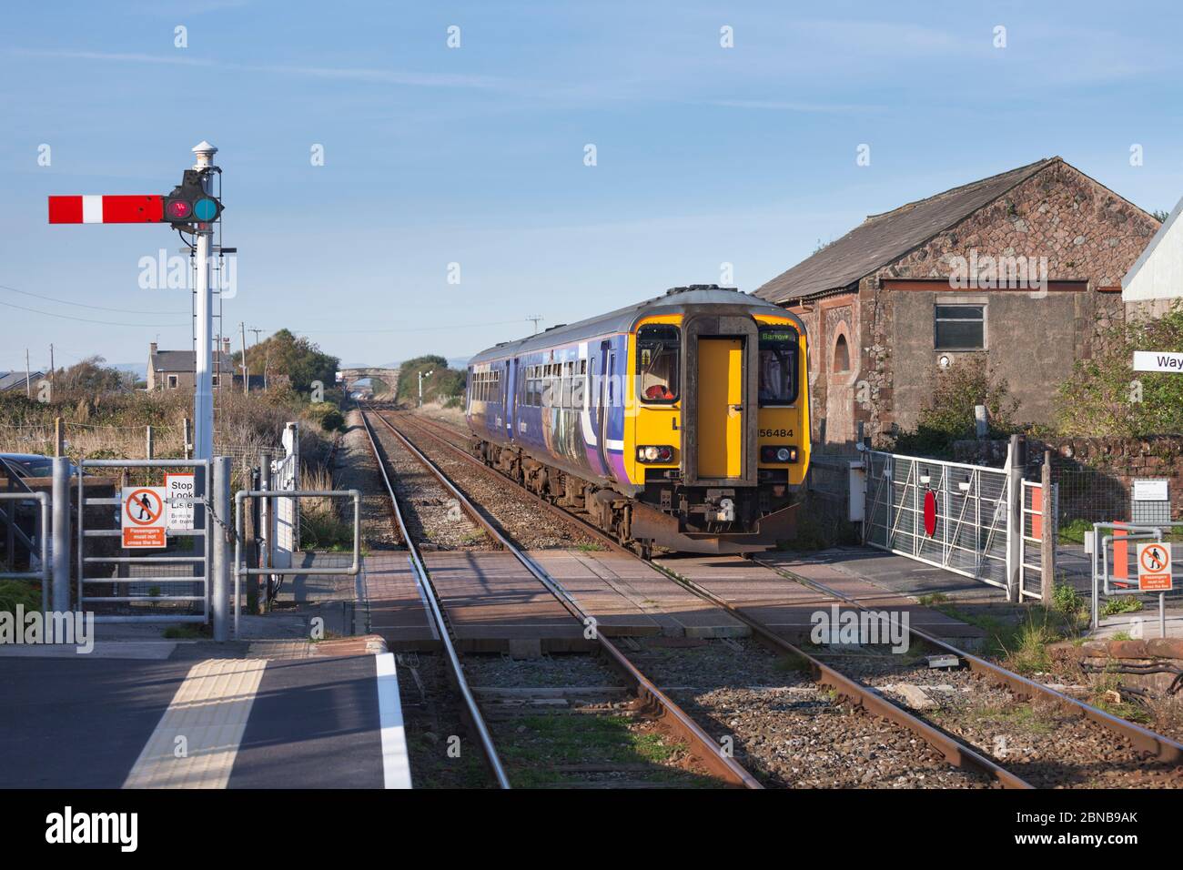 Northern rail class 156 sprinter train arriving at Bootle with the ...
