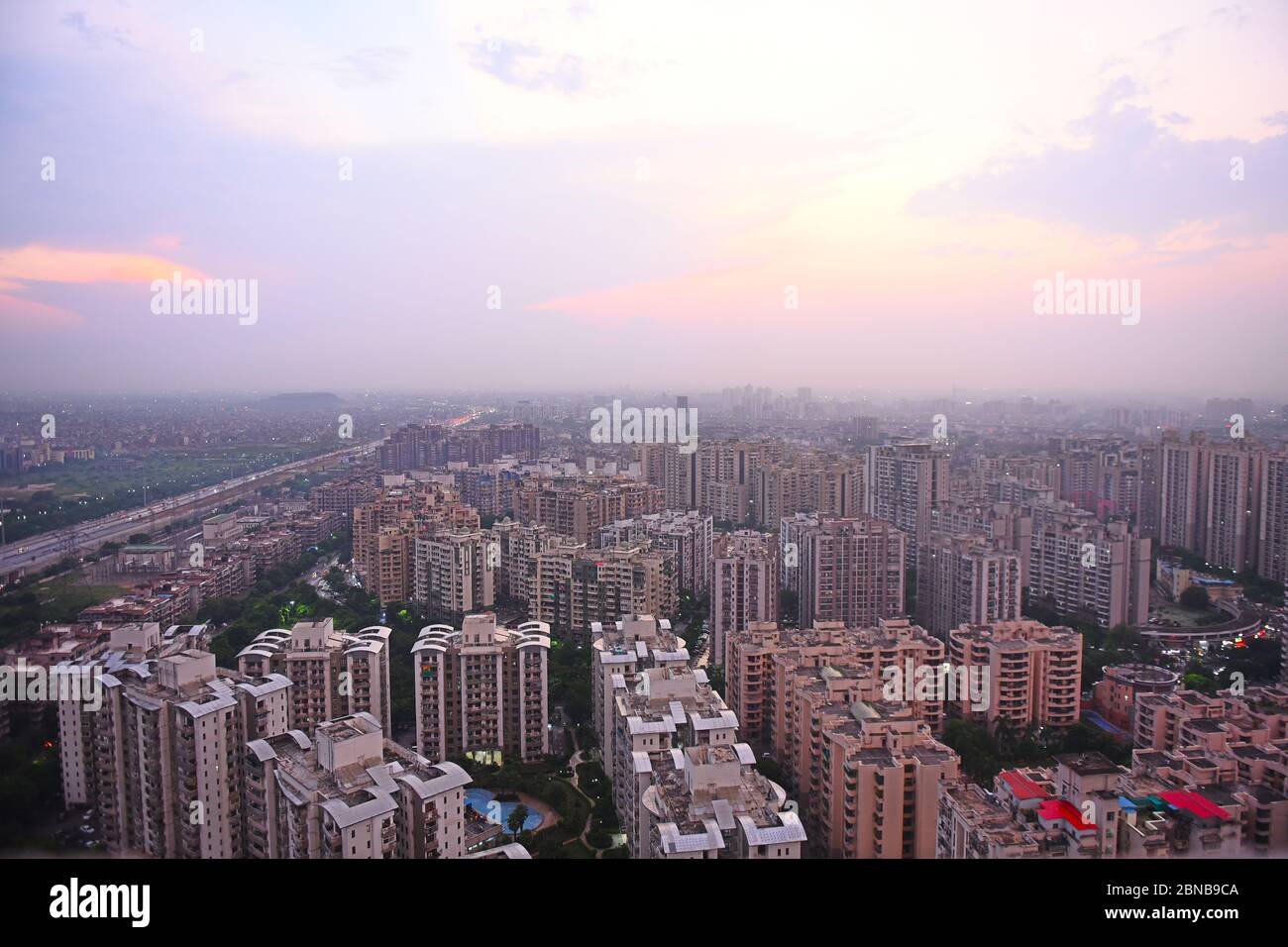 Aerial view of delhi city hi-res stock photography and images - Alamy