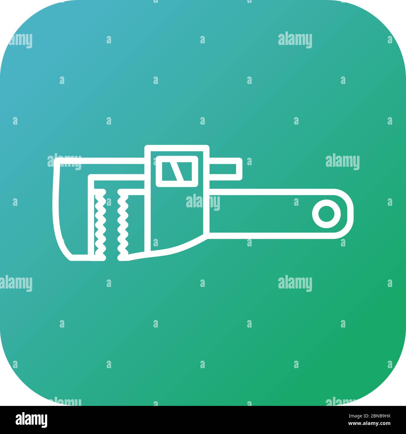 Beautiful Wrench Line Vector Icon Stock Vector Image & Art - Alamy