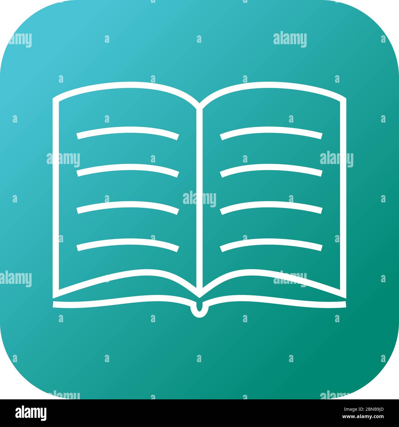 Beautiful Open Book Line Vector Icon Stock Vector Image & Art - Alamy
