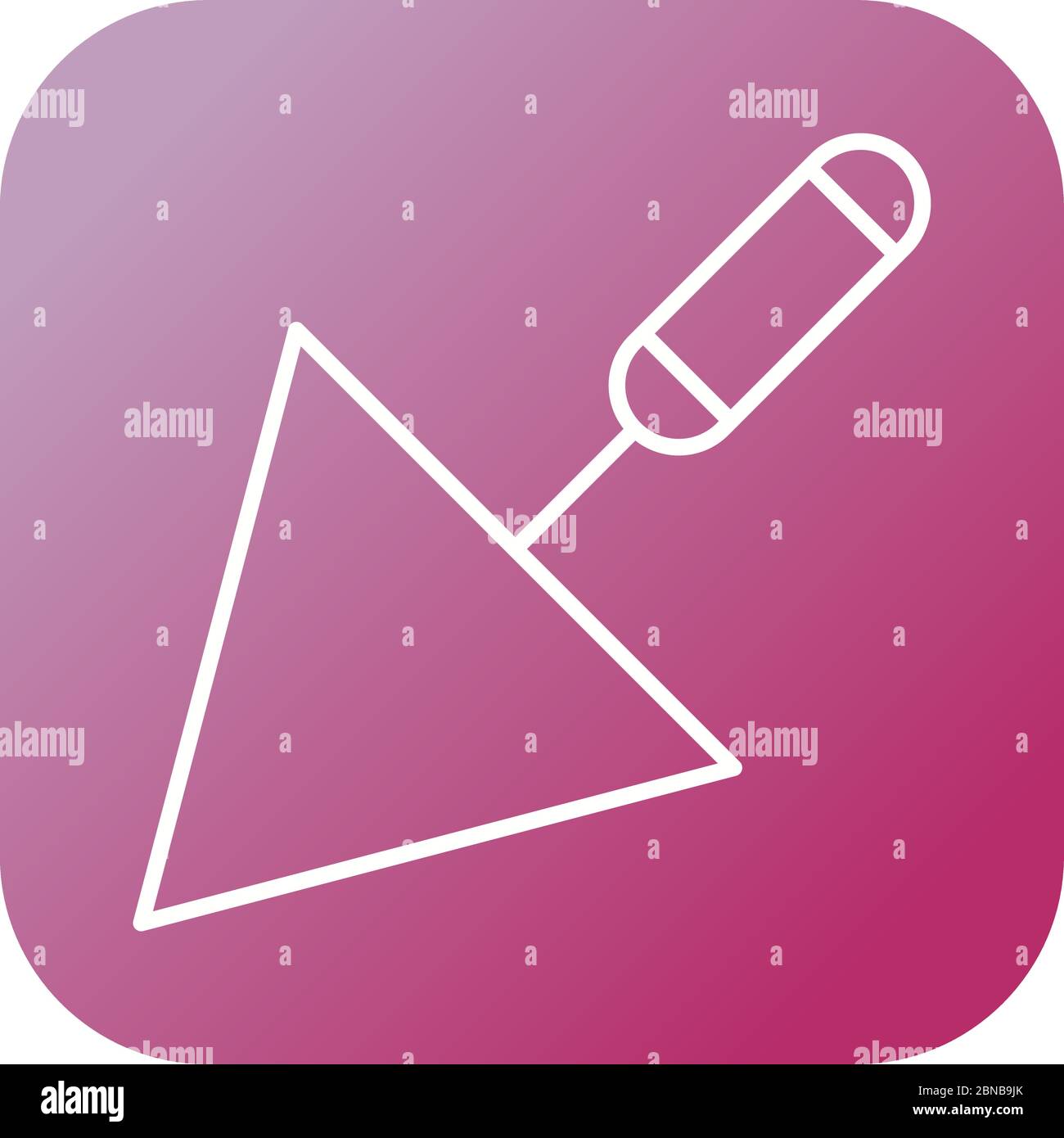 Beautiful Trowel Line Vector Icon Stock Vector Image & Art - Alamy